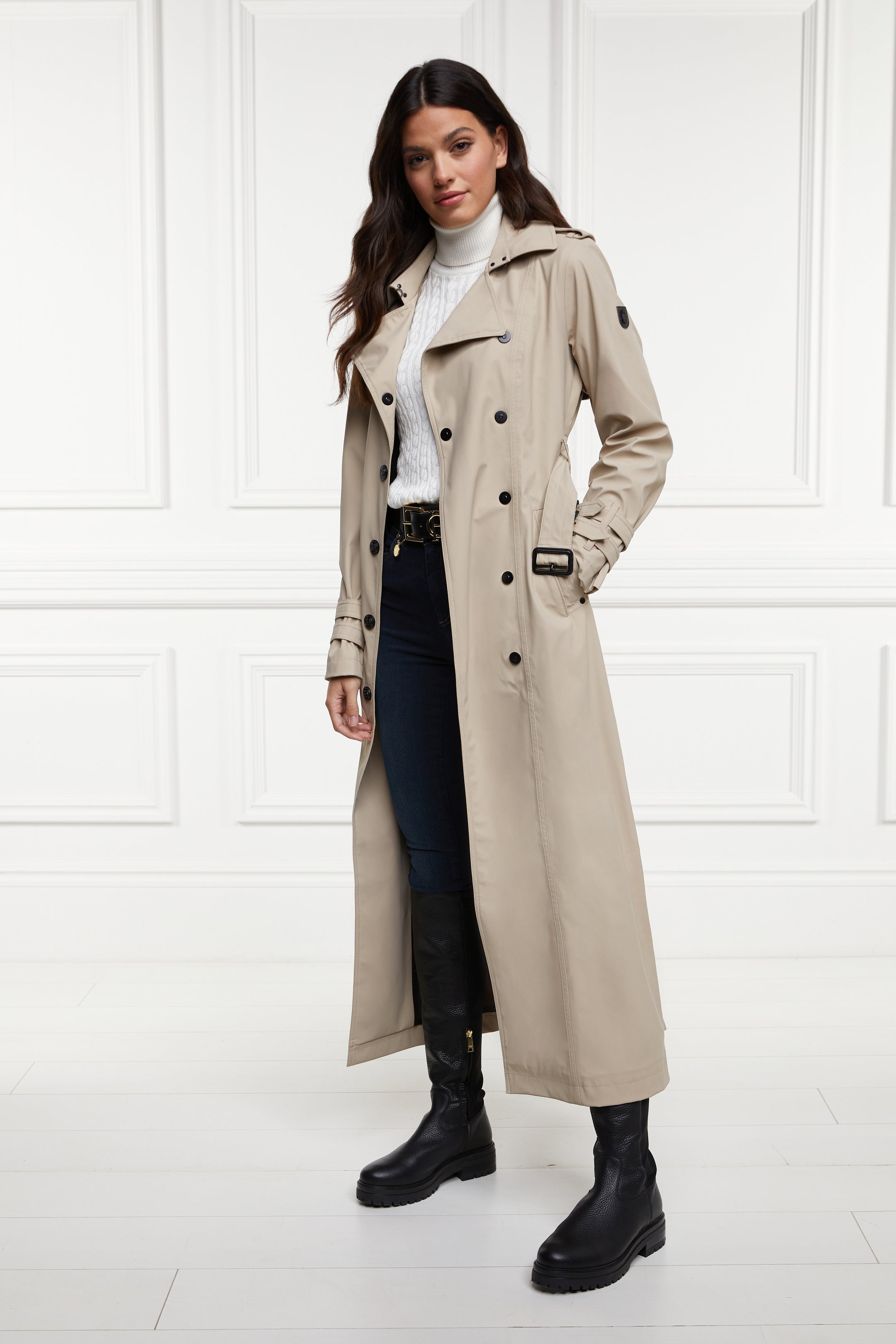 Full Length Kendal Waterproof Trench Coat (Stone) – Holland Cooper