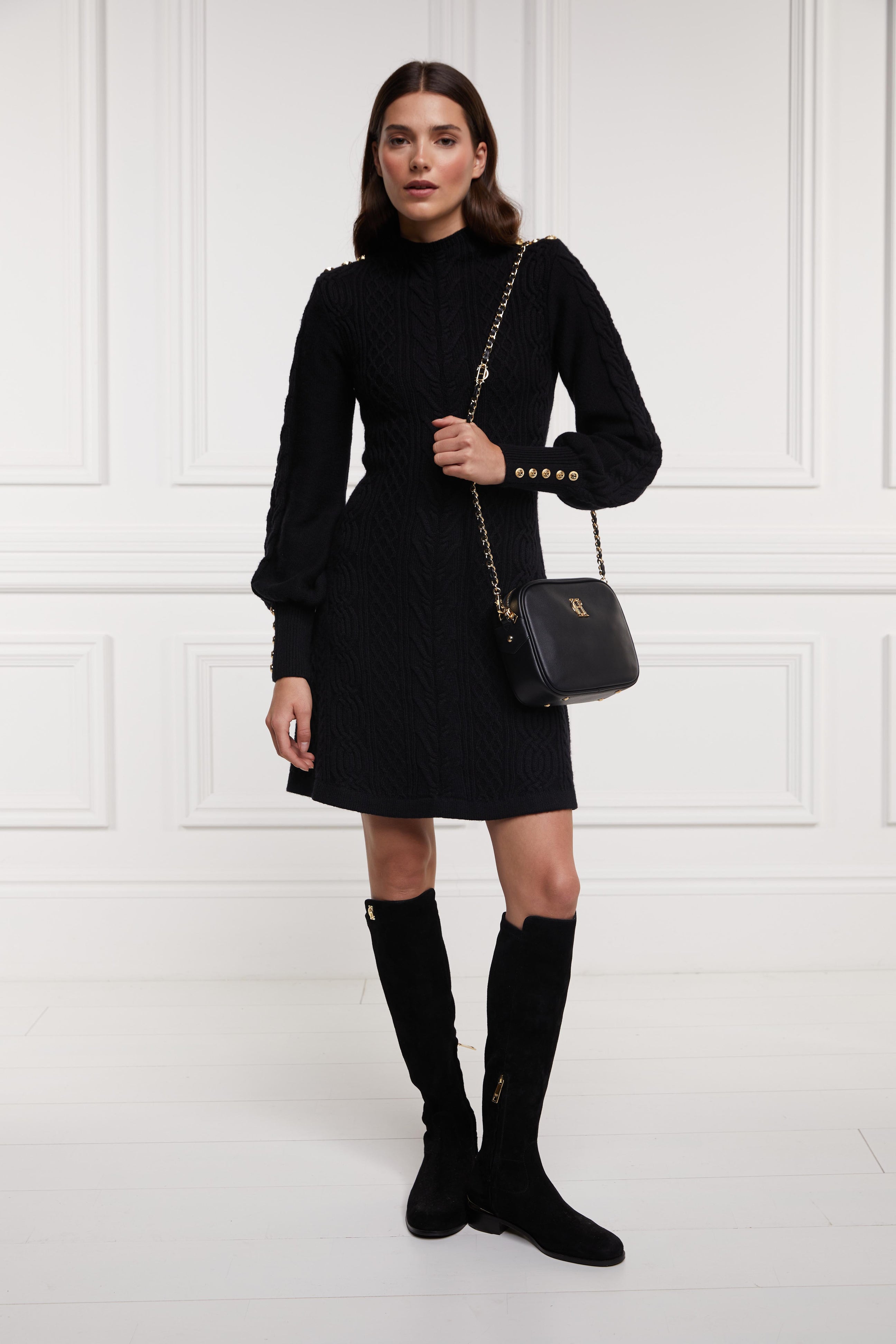 Rachel Mini Dress (Black) – Holland Cooper