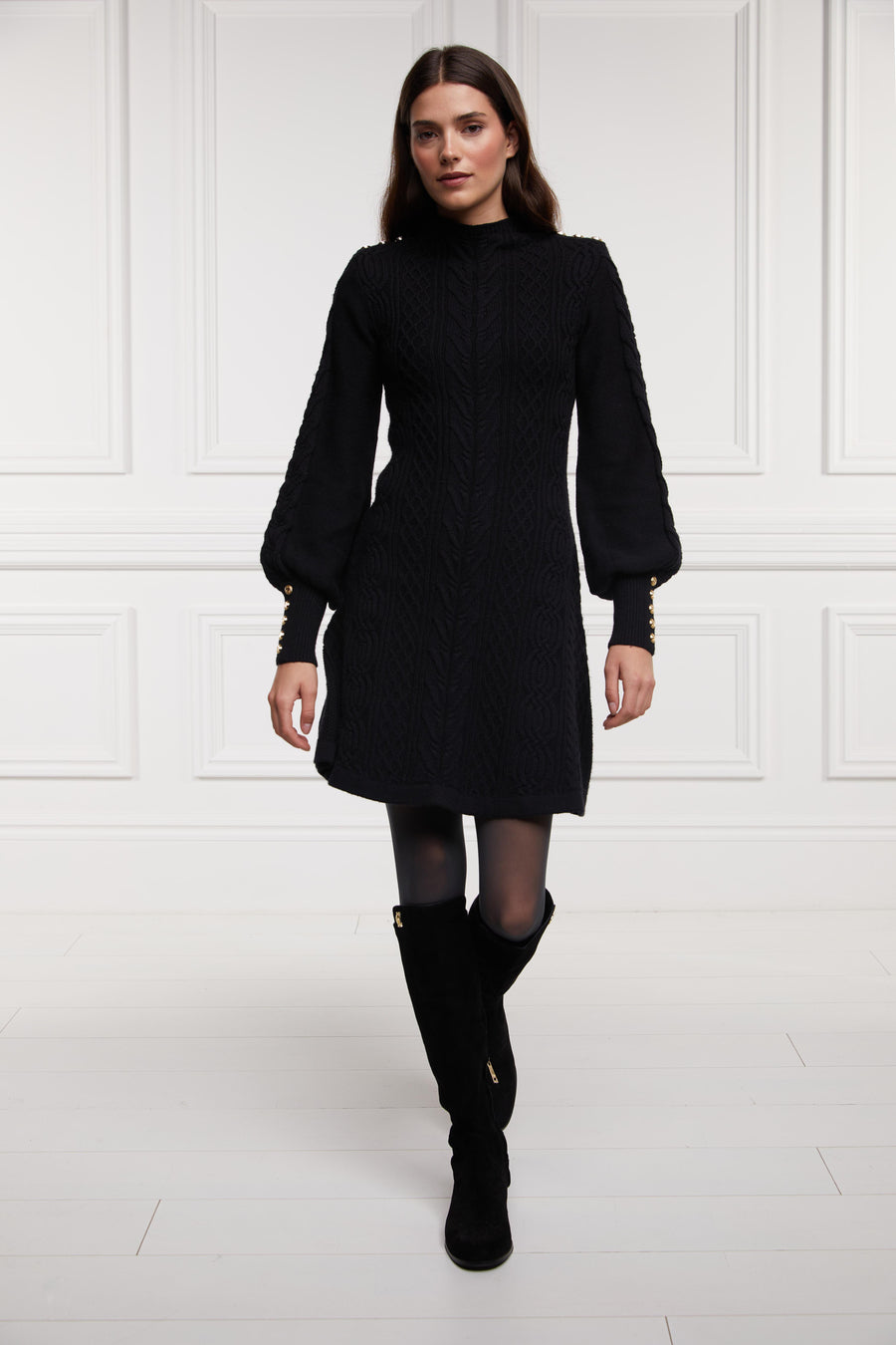 Rachel Mini Dress (Black) – Holland Cooper