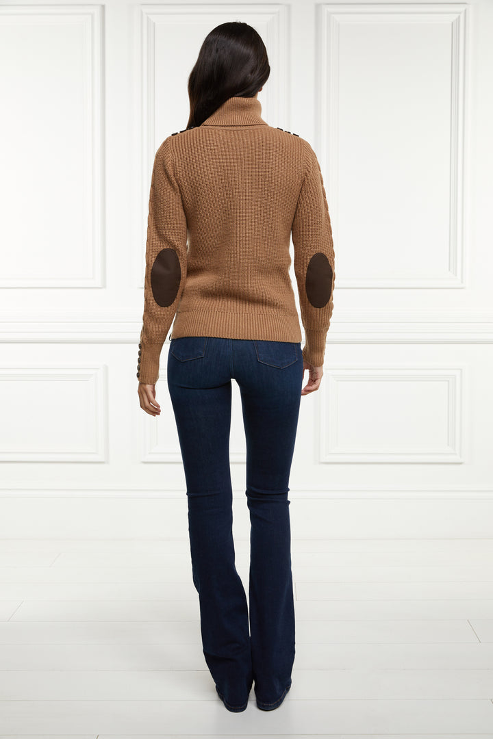 Country Roll Neck Knit (Caramel) – Holland Cooper