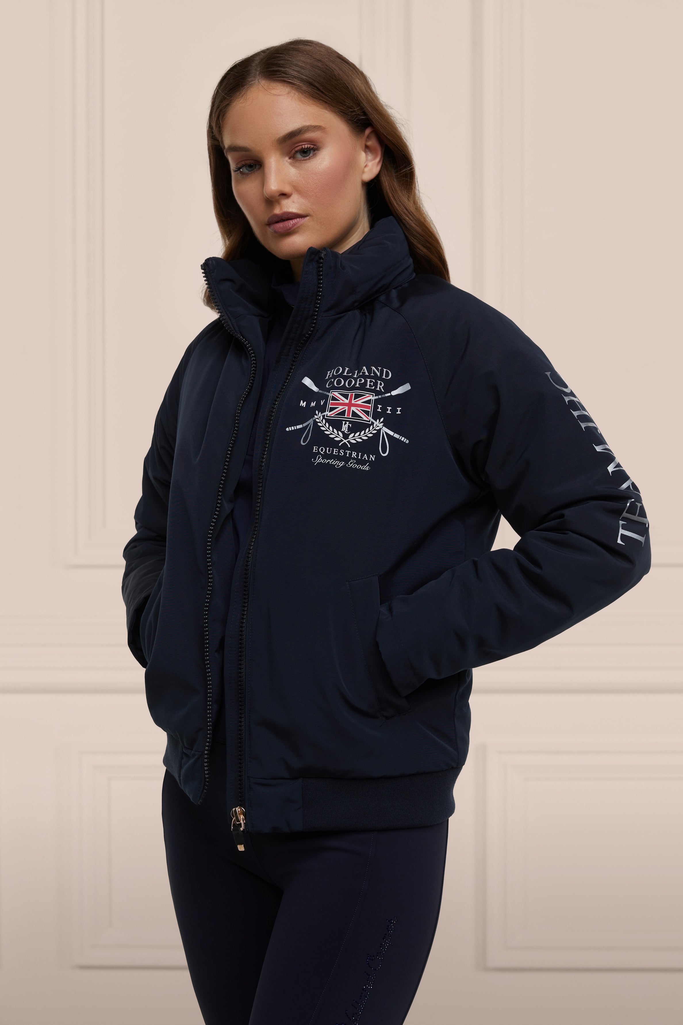 Team Waterproof Jacket (Ink Navy Silver) – Holland Cooper