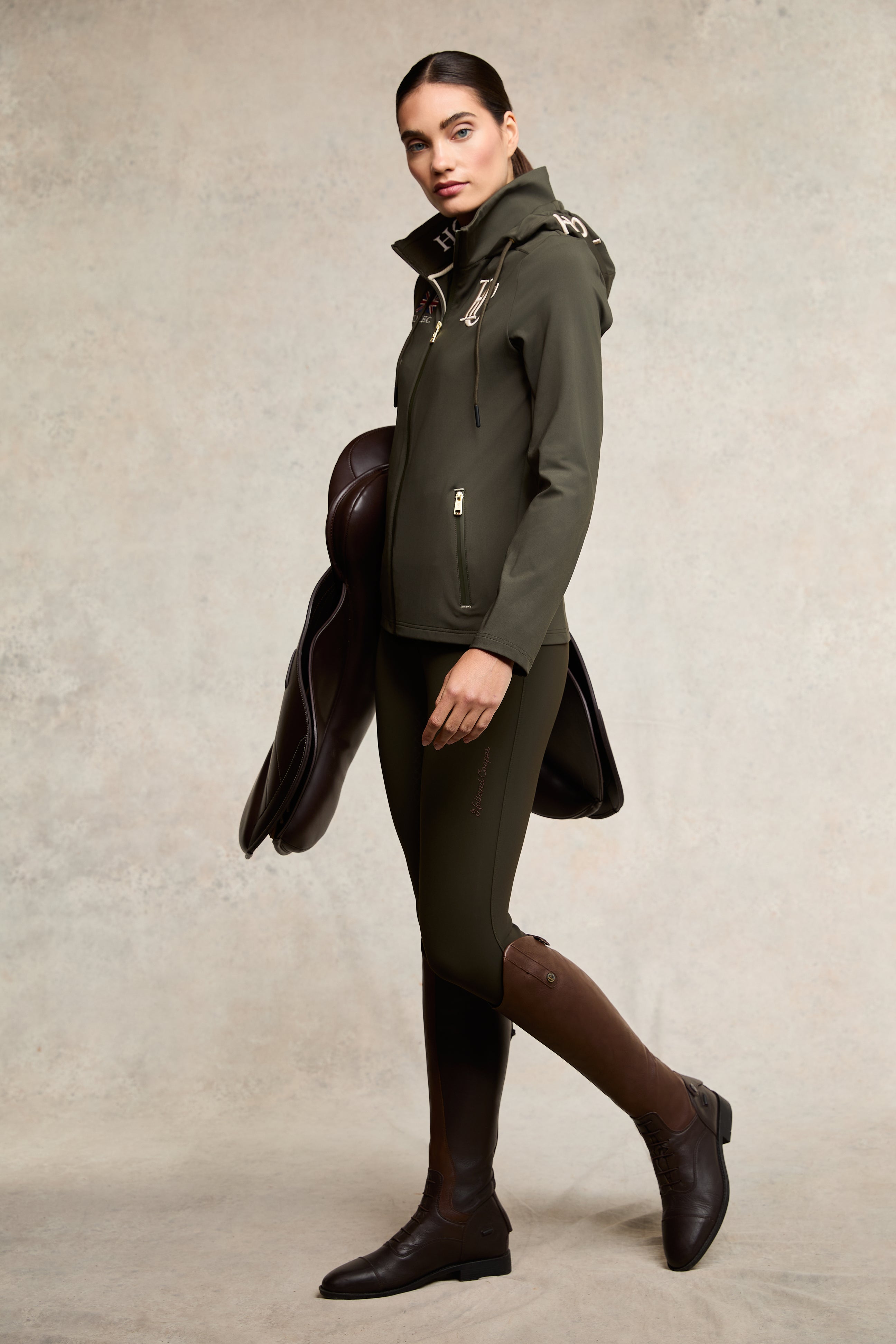 Rocana Softshell Jacket (Heritage Khaki) – Holland Cooper