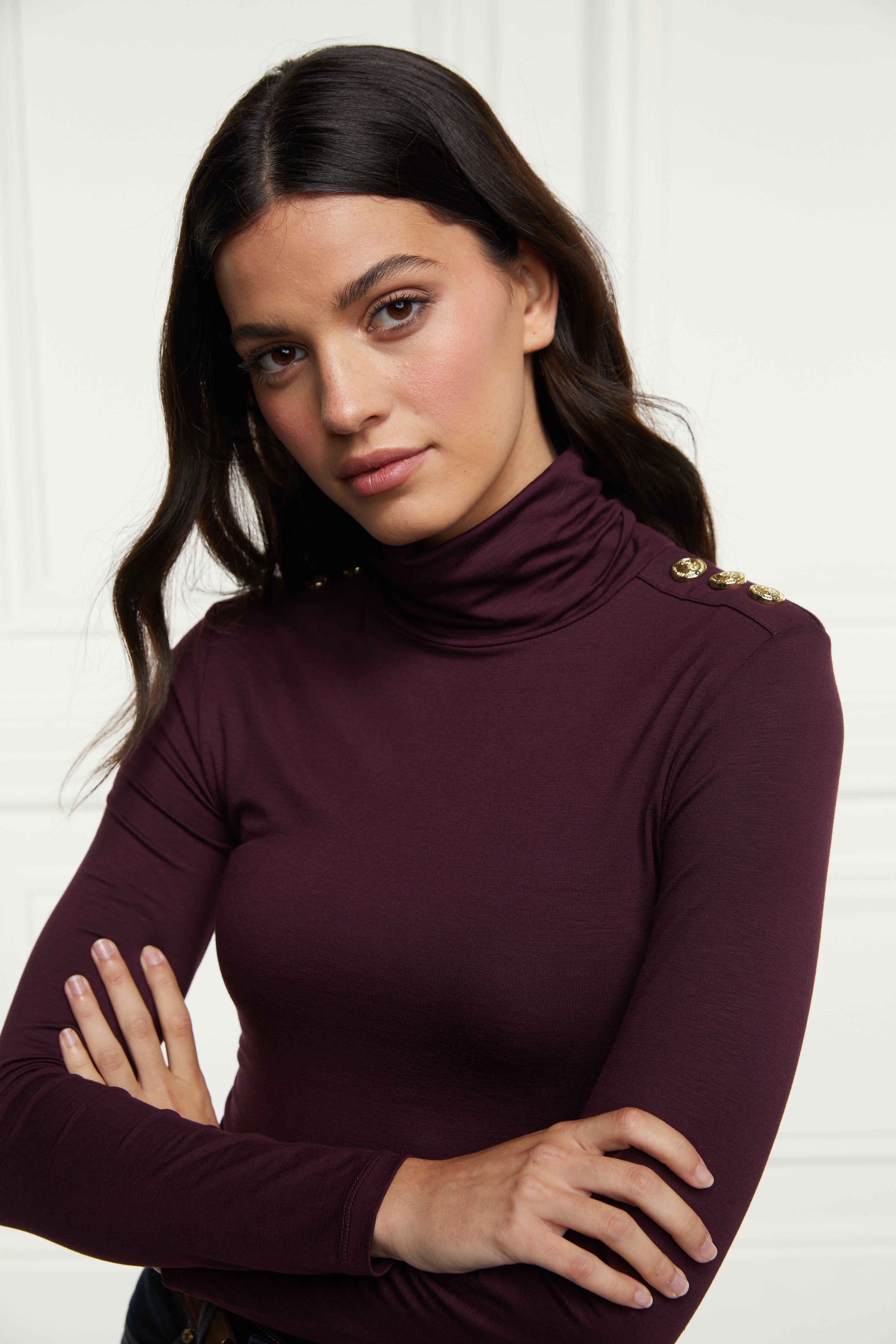 Essential Roll Neck (Burgundy) – Holland Cooper
