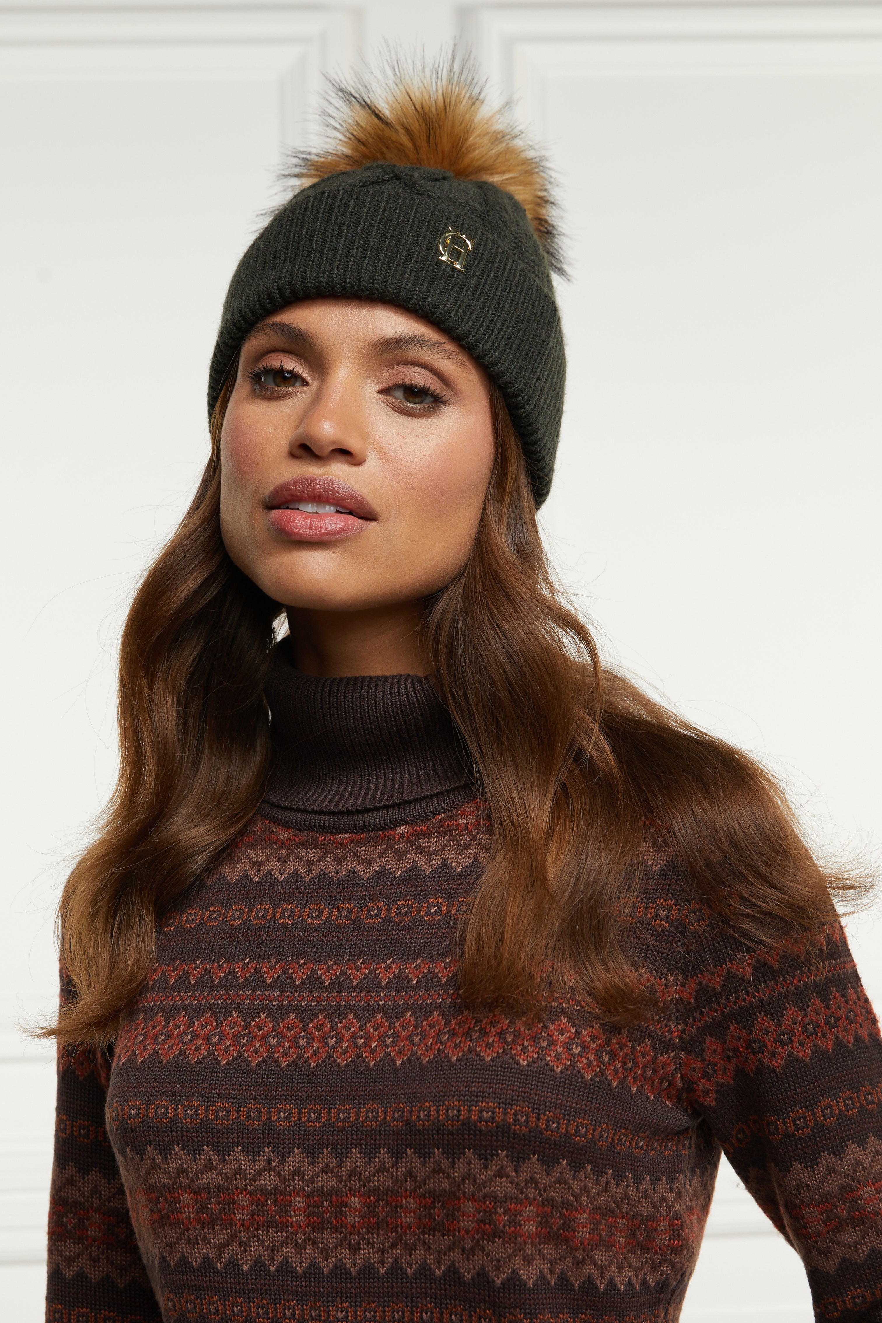 Cortina Bobble Hat (Fern Green) – Holland Cooper