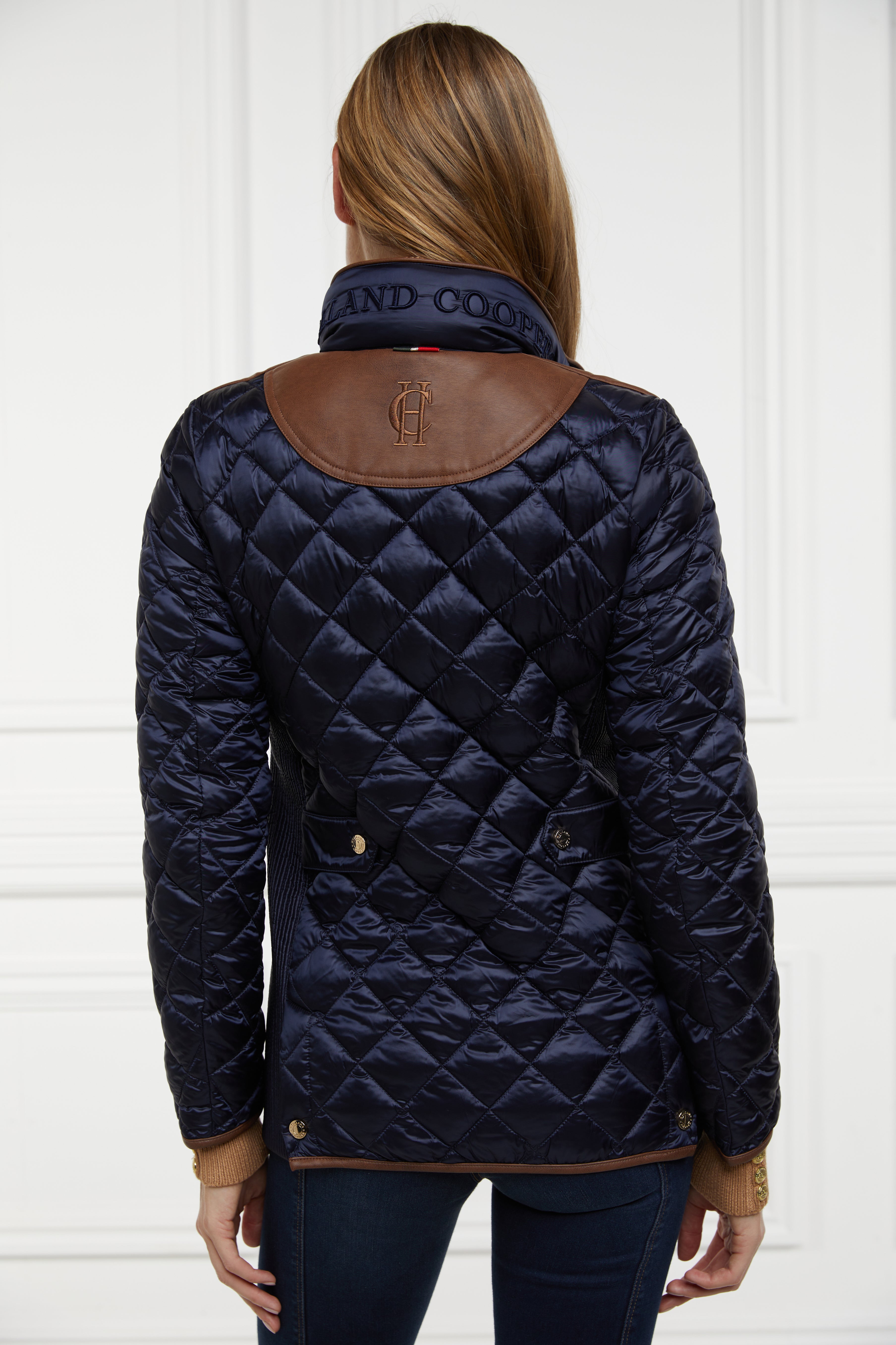 Diamond Quilt Classic Jacket (Ink Navy) – Holland Cooper