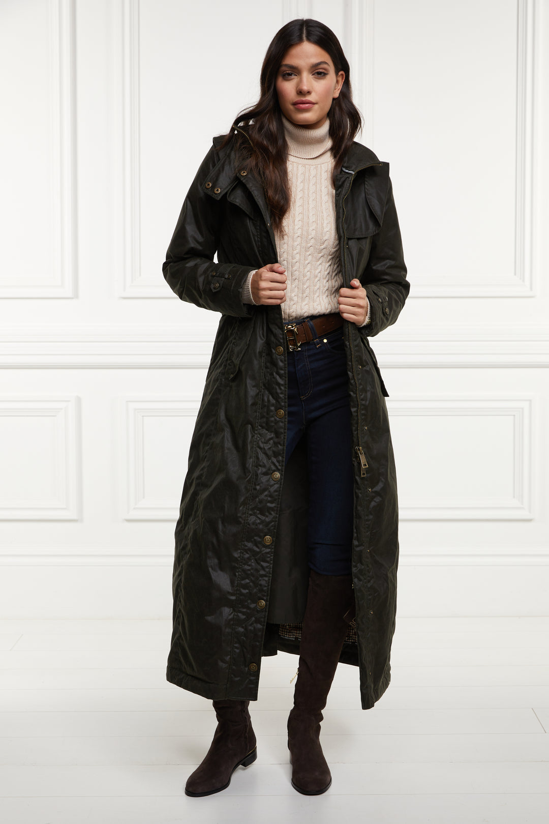 Merissa Wax Stockman Coat (Dark Olive) – Holland Cooper