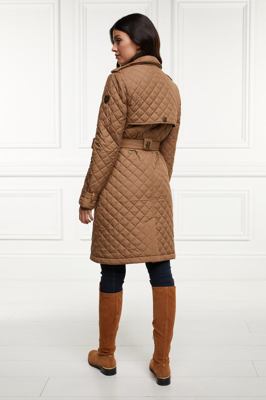Grayson Quilted Trench Coat (Coffee) – Holland Cooper