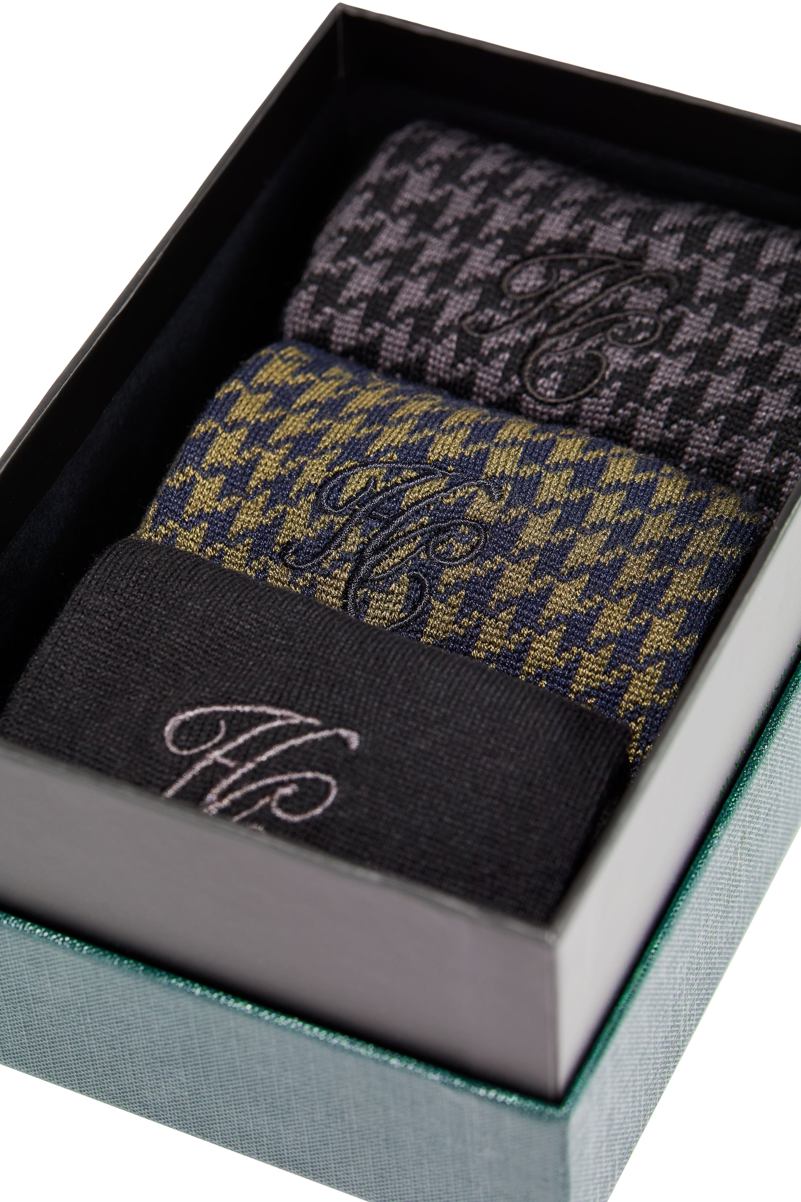 Men's Sock Gift Box (Charcoal Houndstooth Set) – Holland Cooper