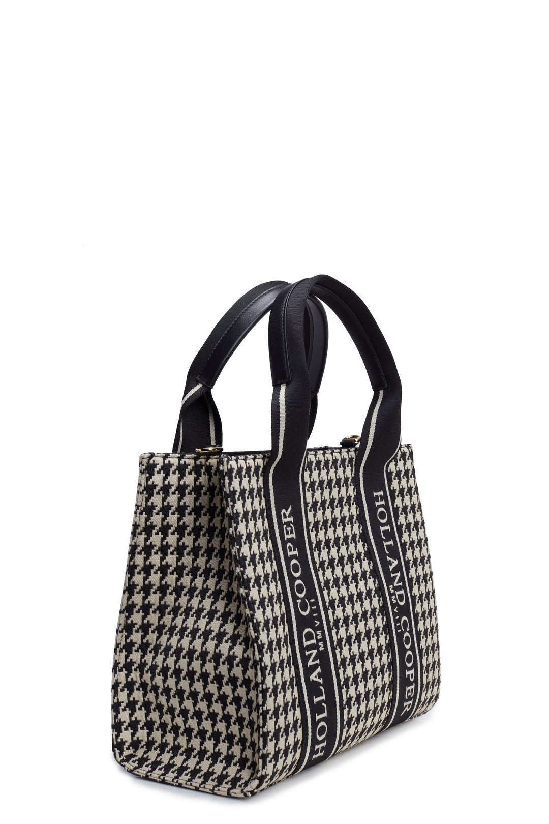Pimlico Mini Tote (Ecru Houndstooth) – Holland Cooper