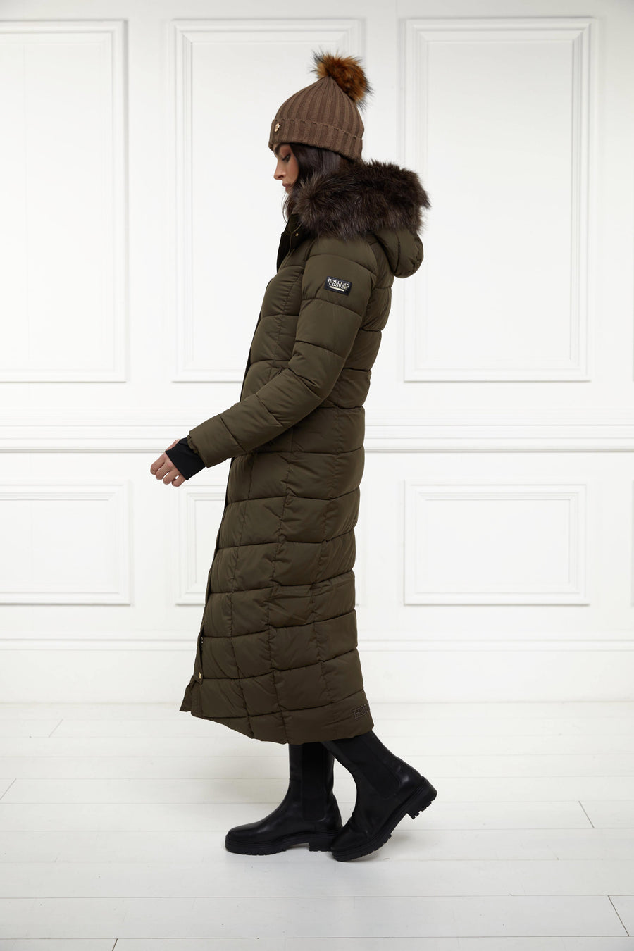 Glacier Full Length Puffer (Khaki) – Holland Cooper