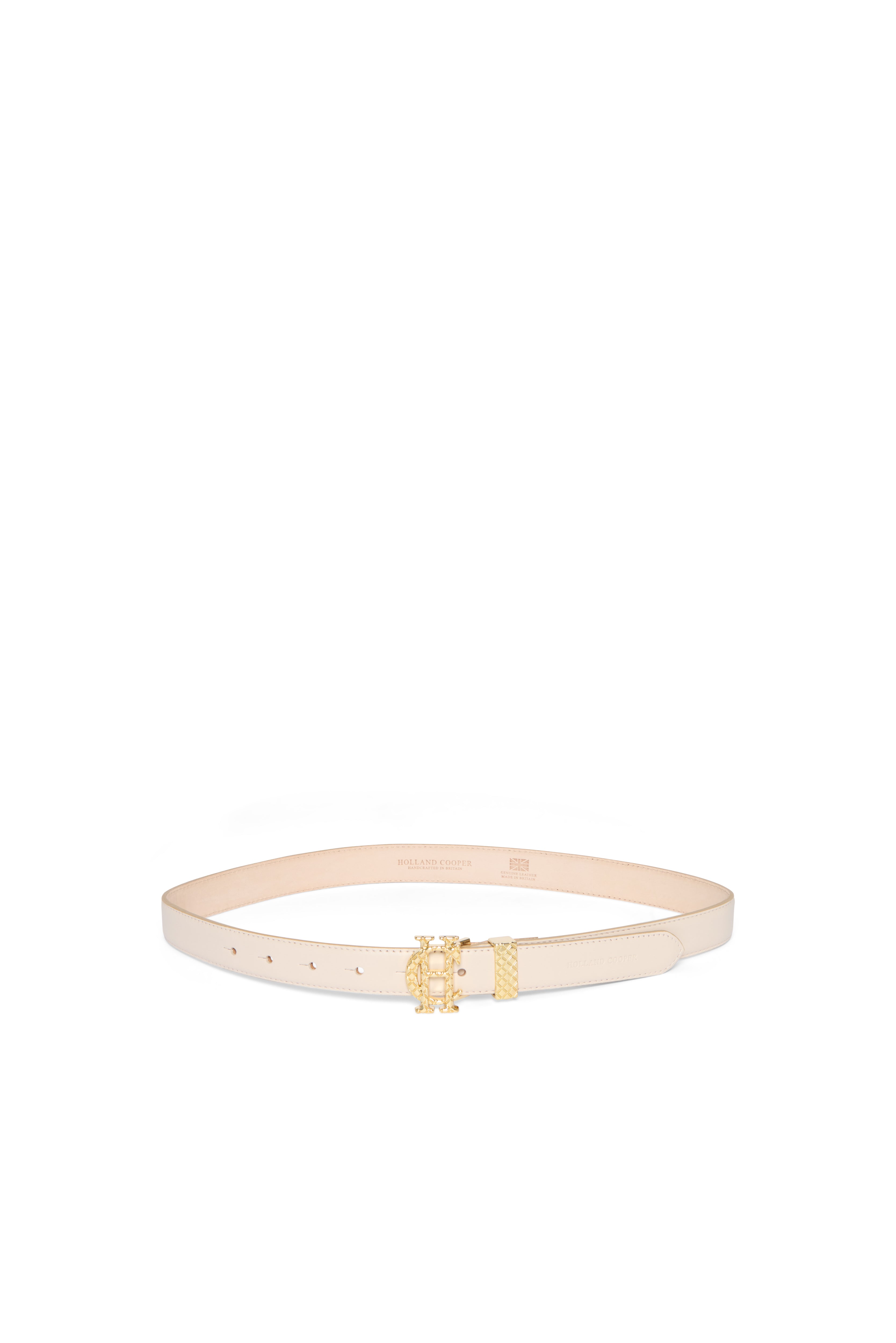 Quilted Slim Belt (Putty Leather) – Holland Cooper