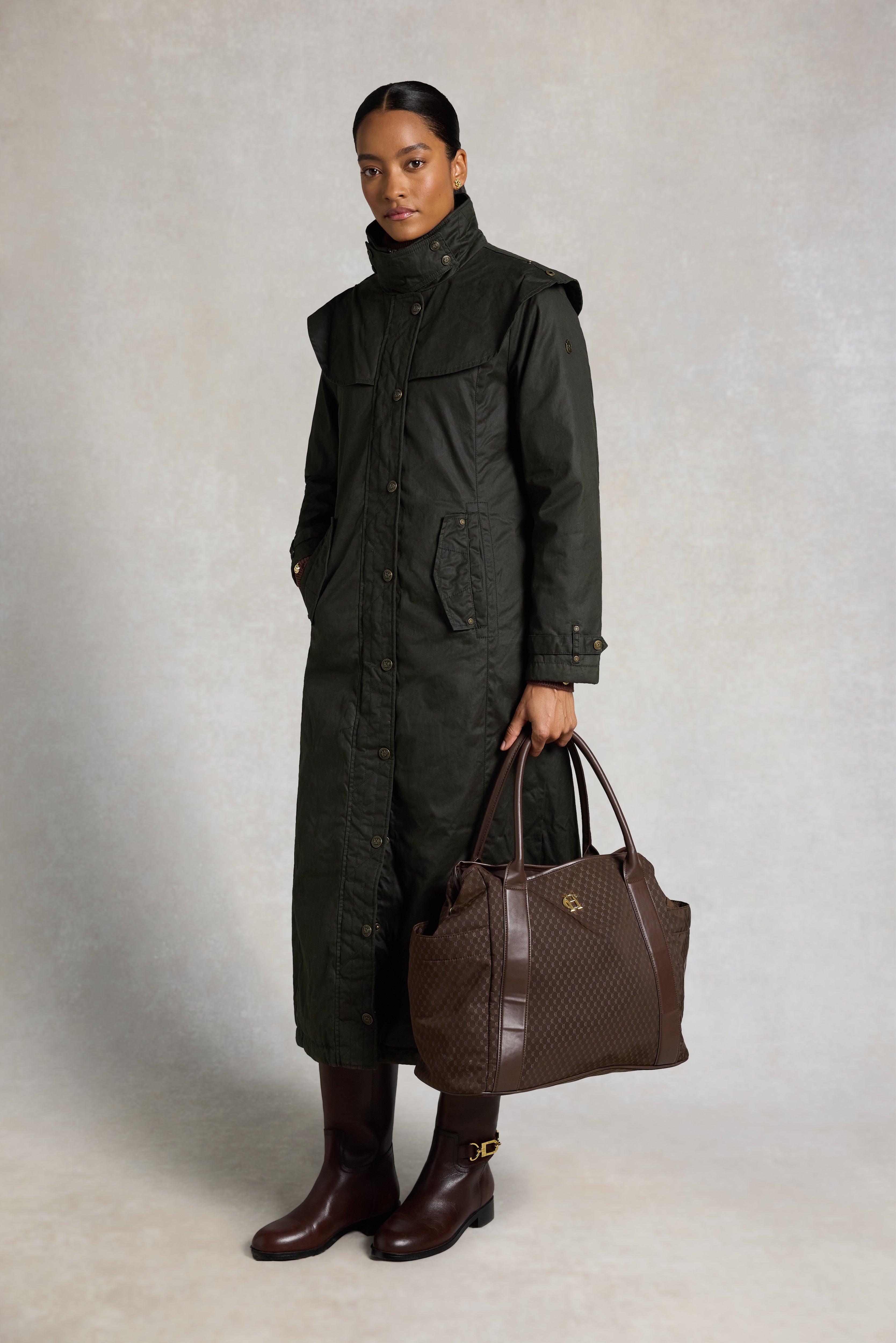 Merissa Wax Stockman Coat (Dark Olive) – Holland Cooper