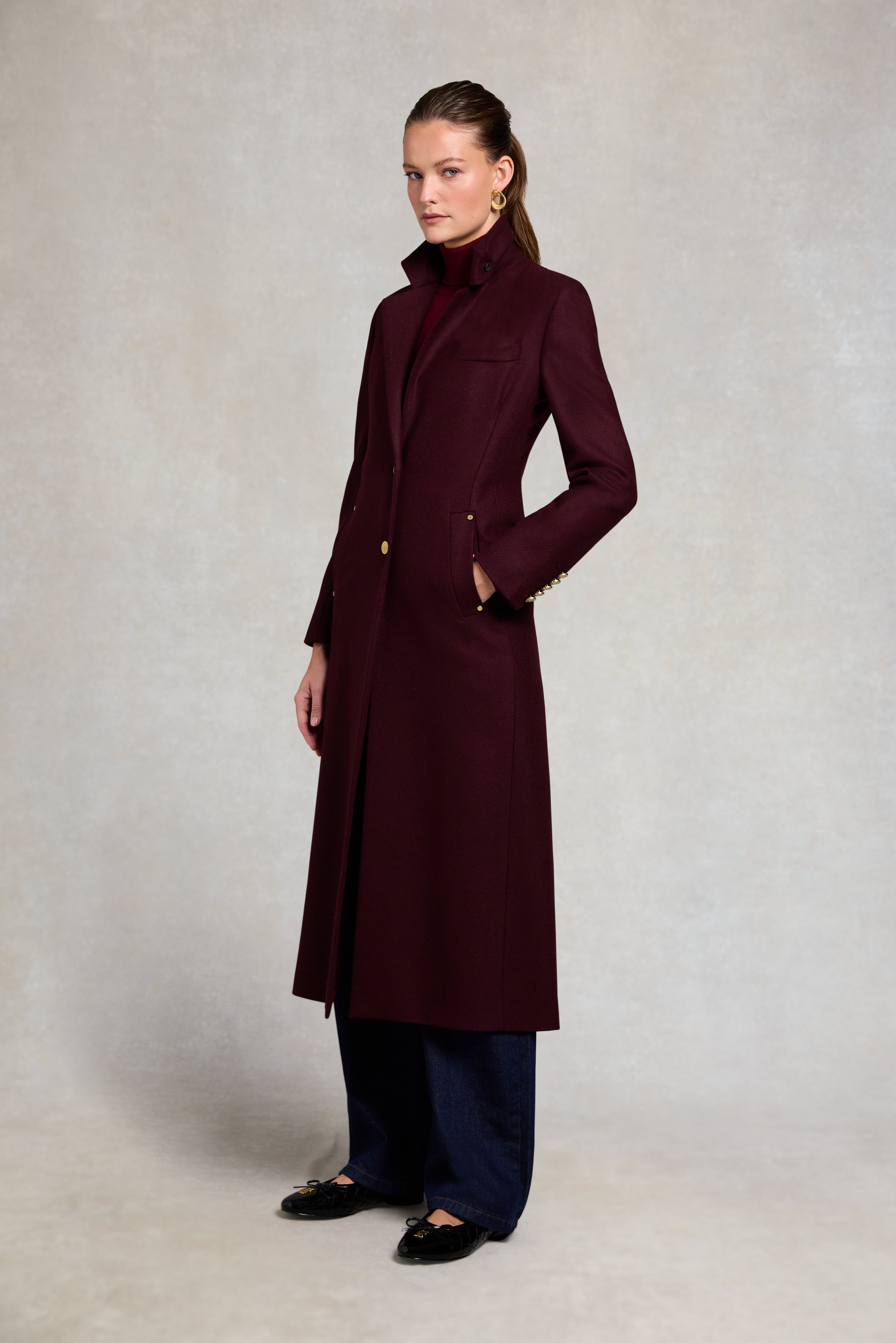 Full Length Regency Coat (Mulberry) – Holland Cooper