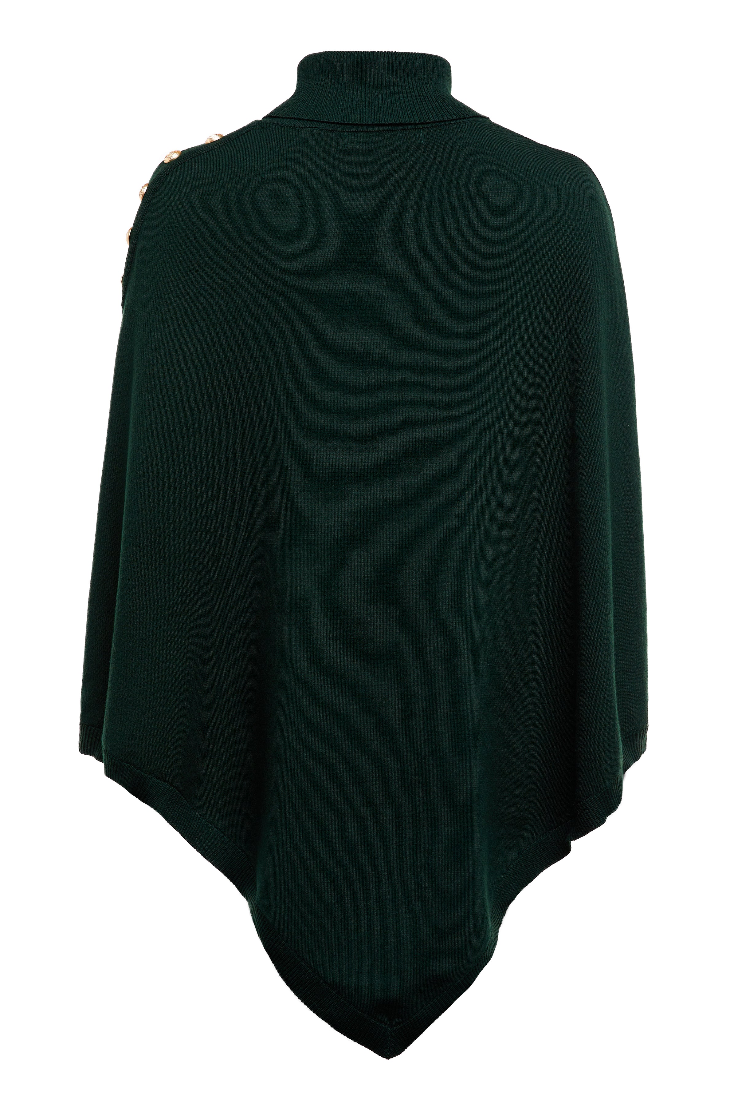 Roll Neck Cape (Deep Emerald) – Holland Cooper