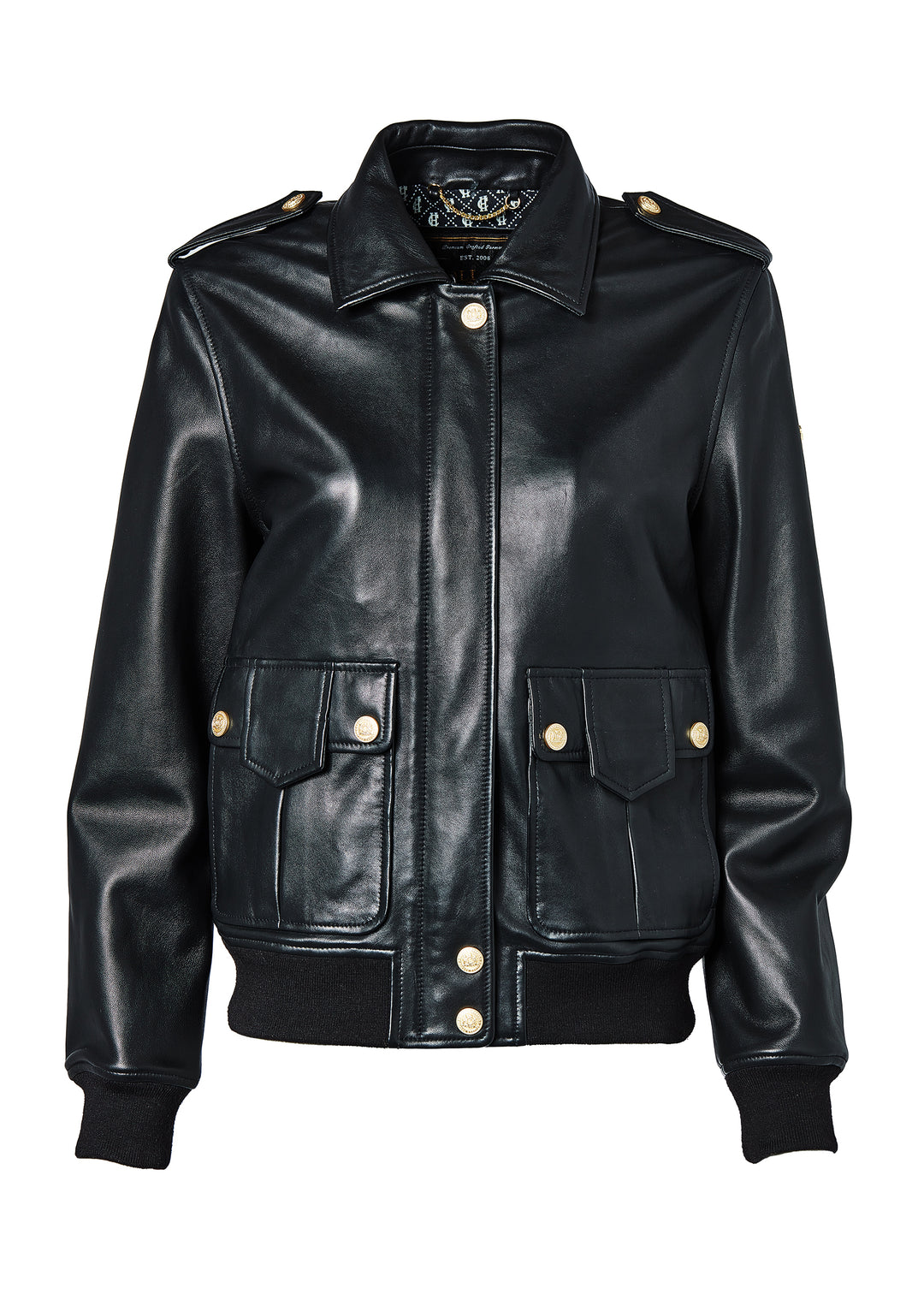 Sloane Leather Bomber (Black) – Holland Cooper