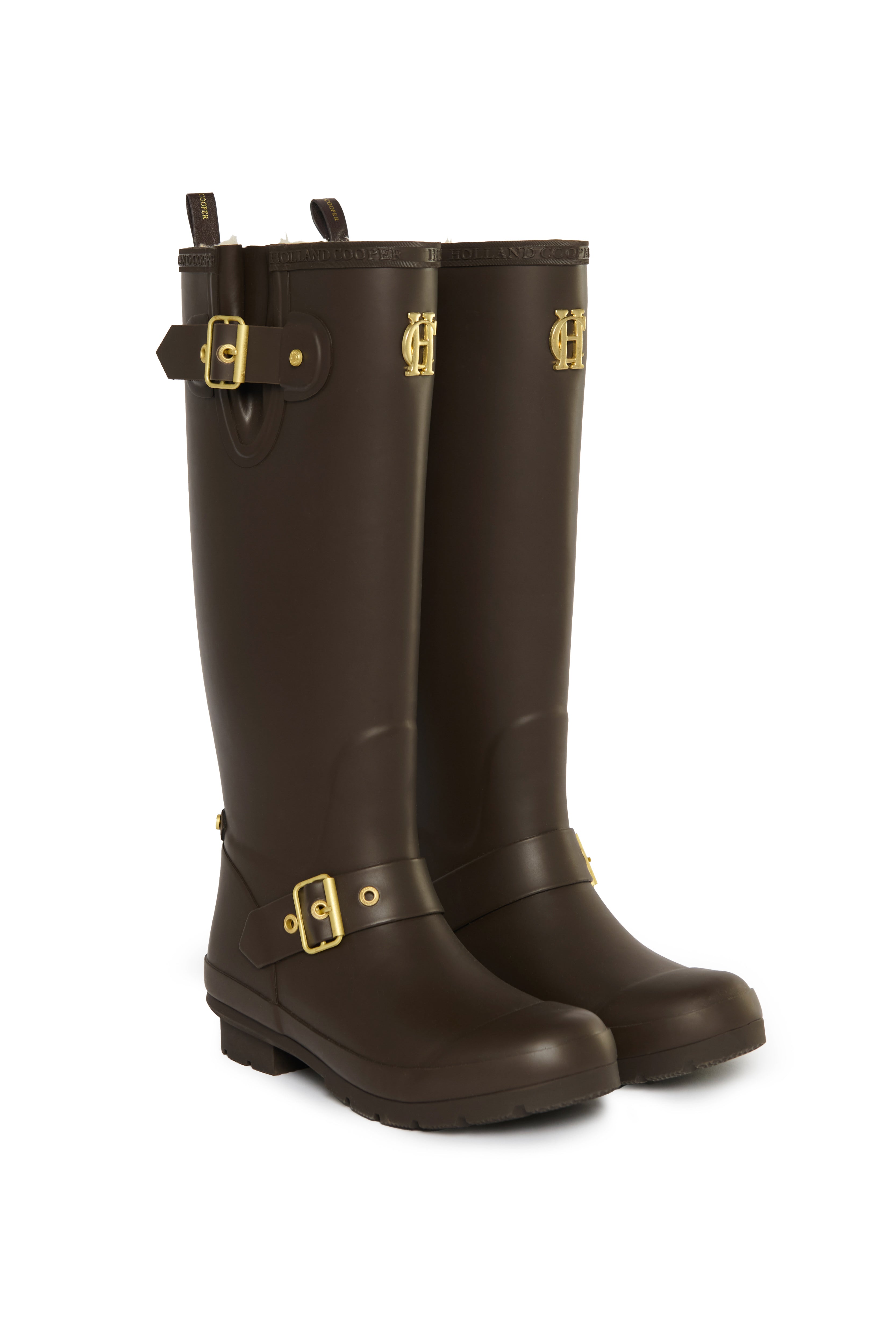 Sherpa Lined Regency Wellington (Chocolate Matte Gold) – Holland Cooper
