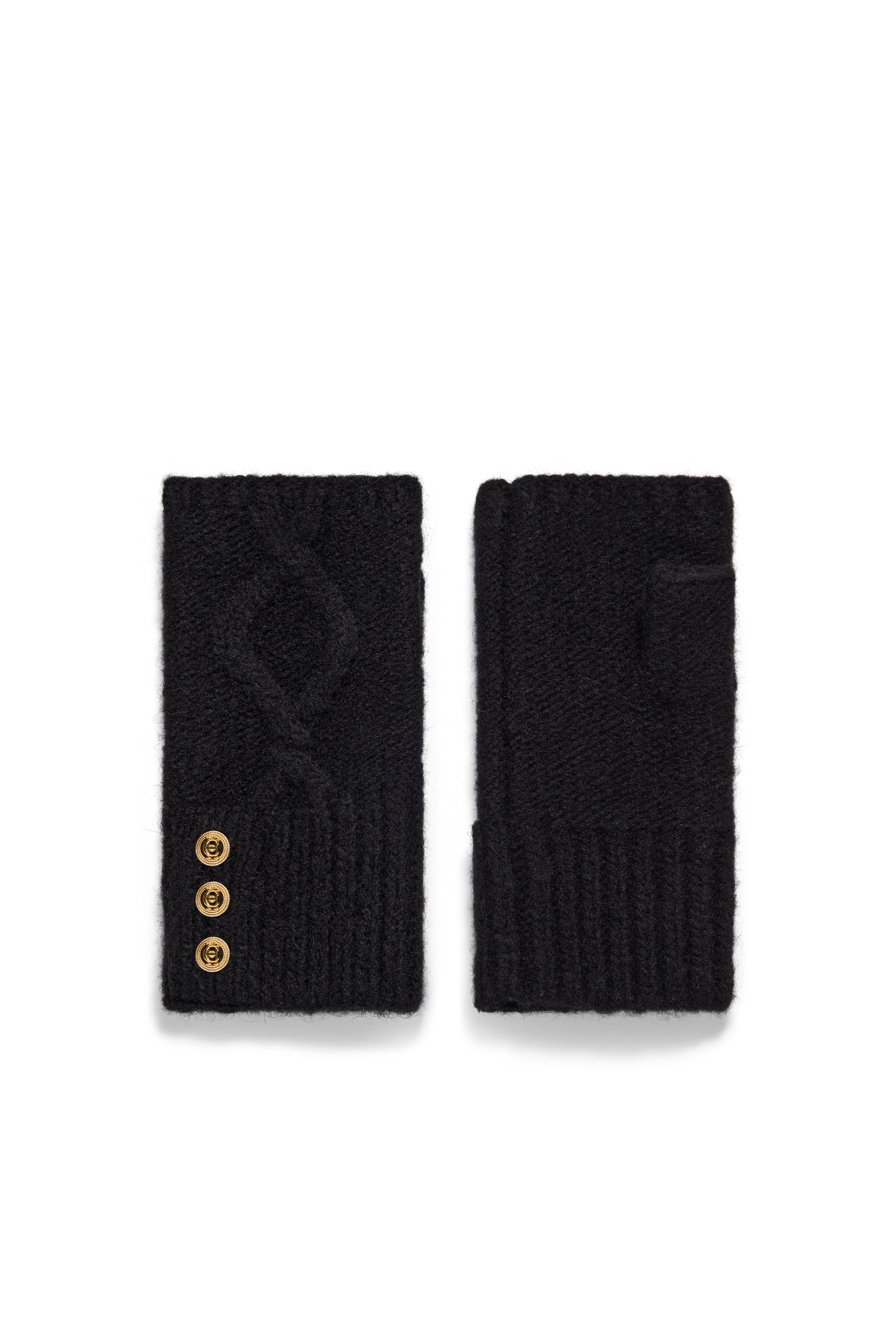 Sloane Fingerless Gloves (Black) – Holland Cooper