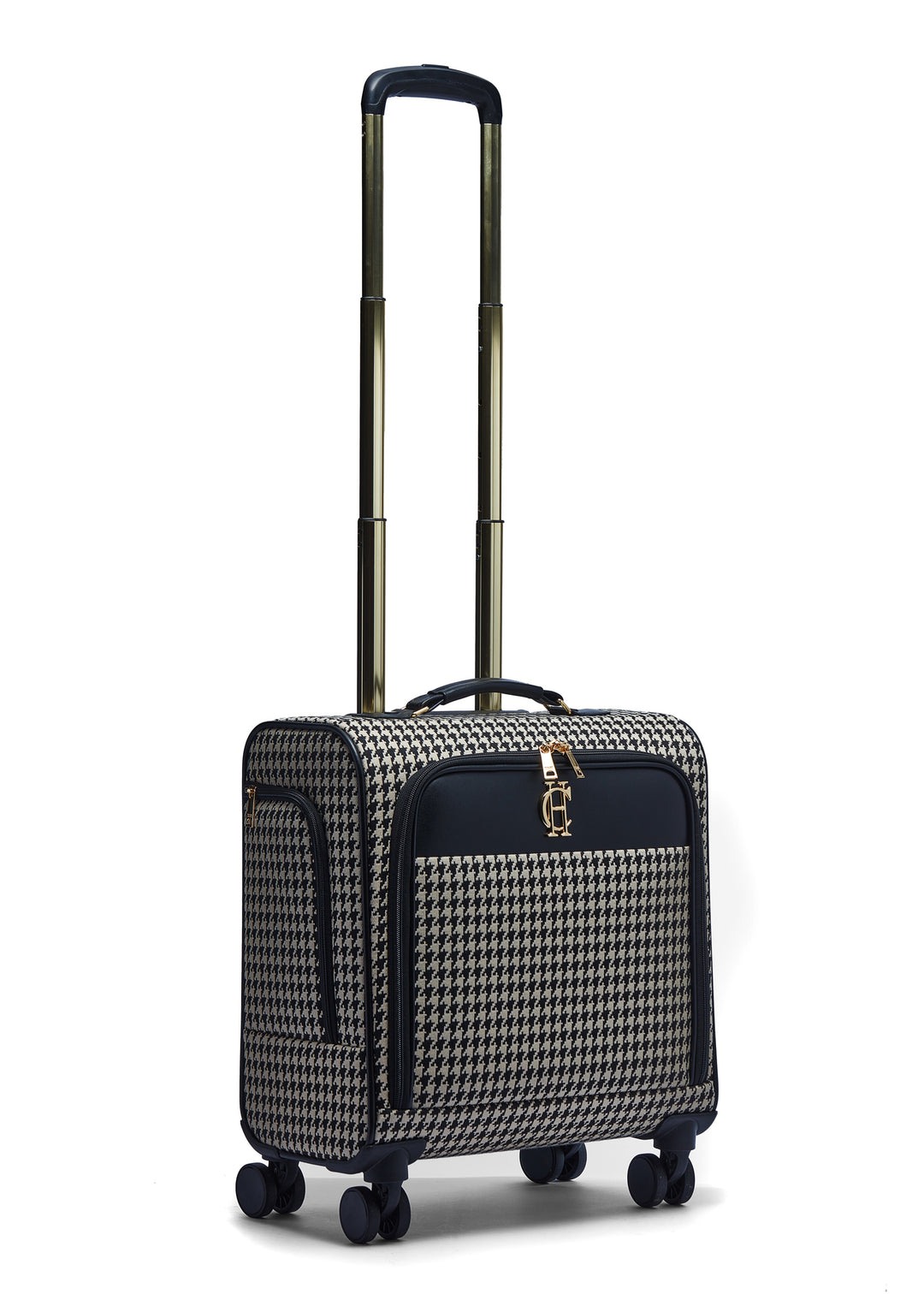 Knightsbridge Small Suitcase (Ecru Houndstooth) – Holland Cooper