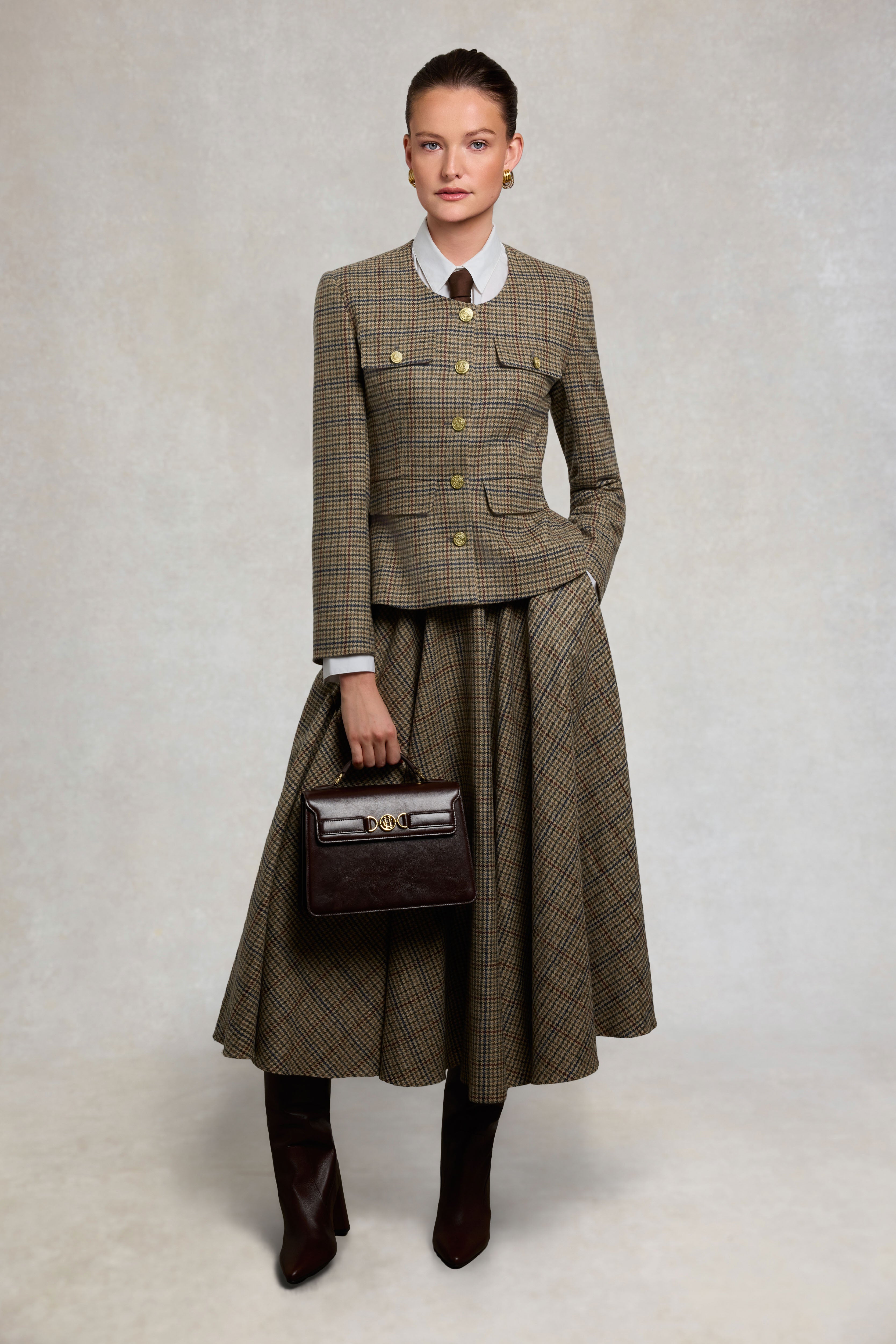 Tailored Peplum Jacket (Millen Gordon Tweed) – Holland Cooper