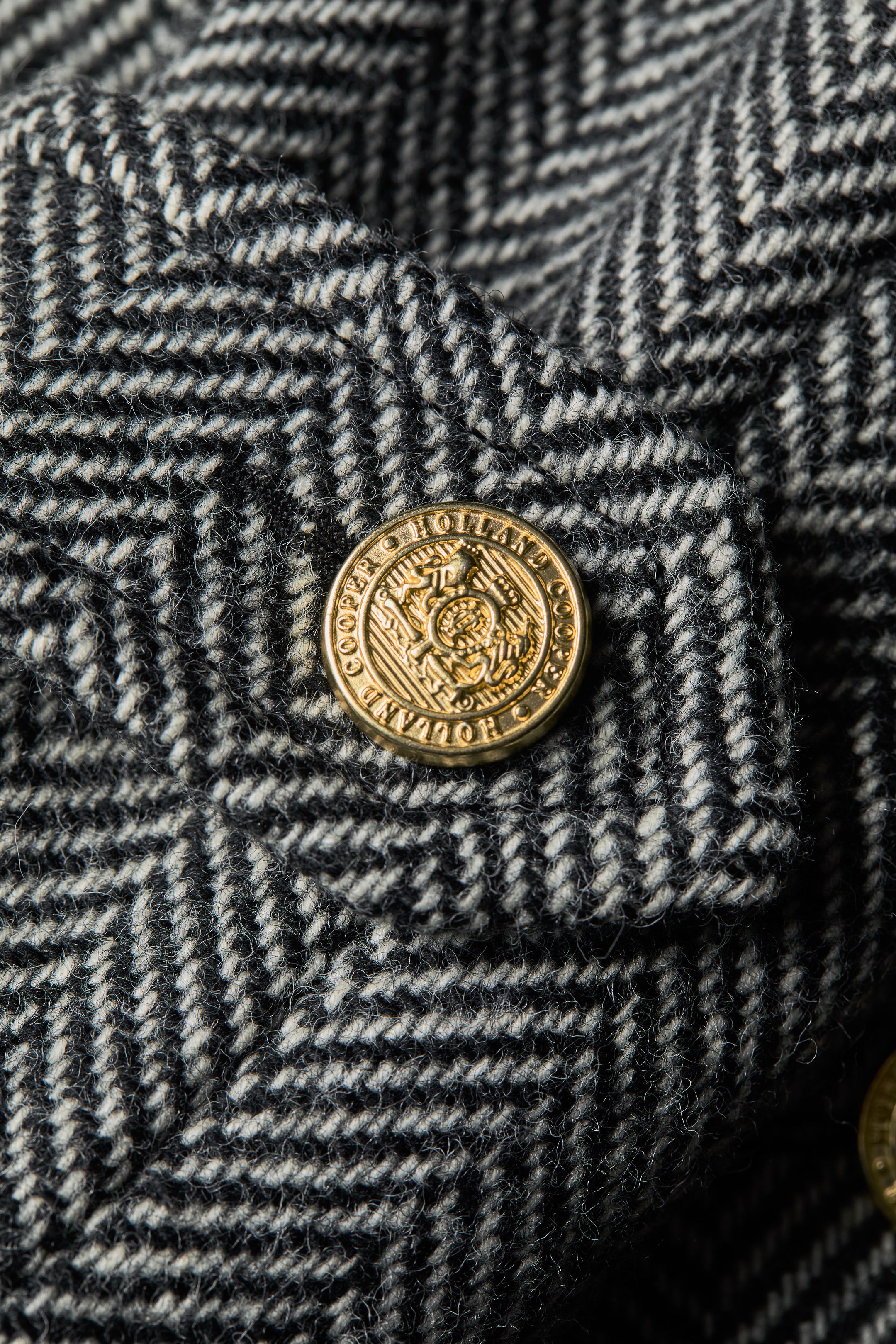 The Great Coat (Wide Tooth Black Herringbone) – Holland Cooper