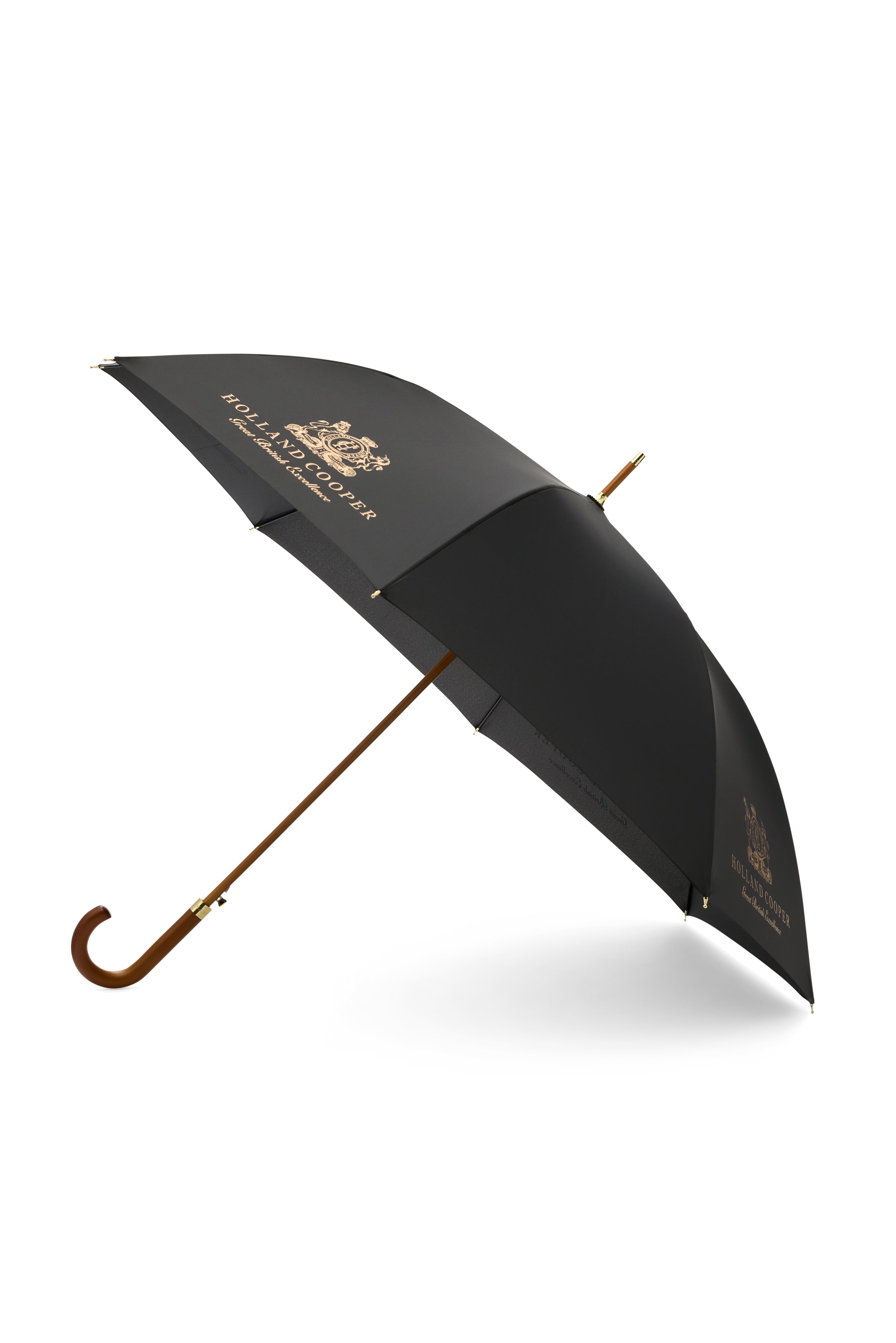 XL HC Crest Umbrella (Black) – Holland Cooper