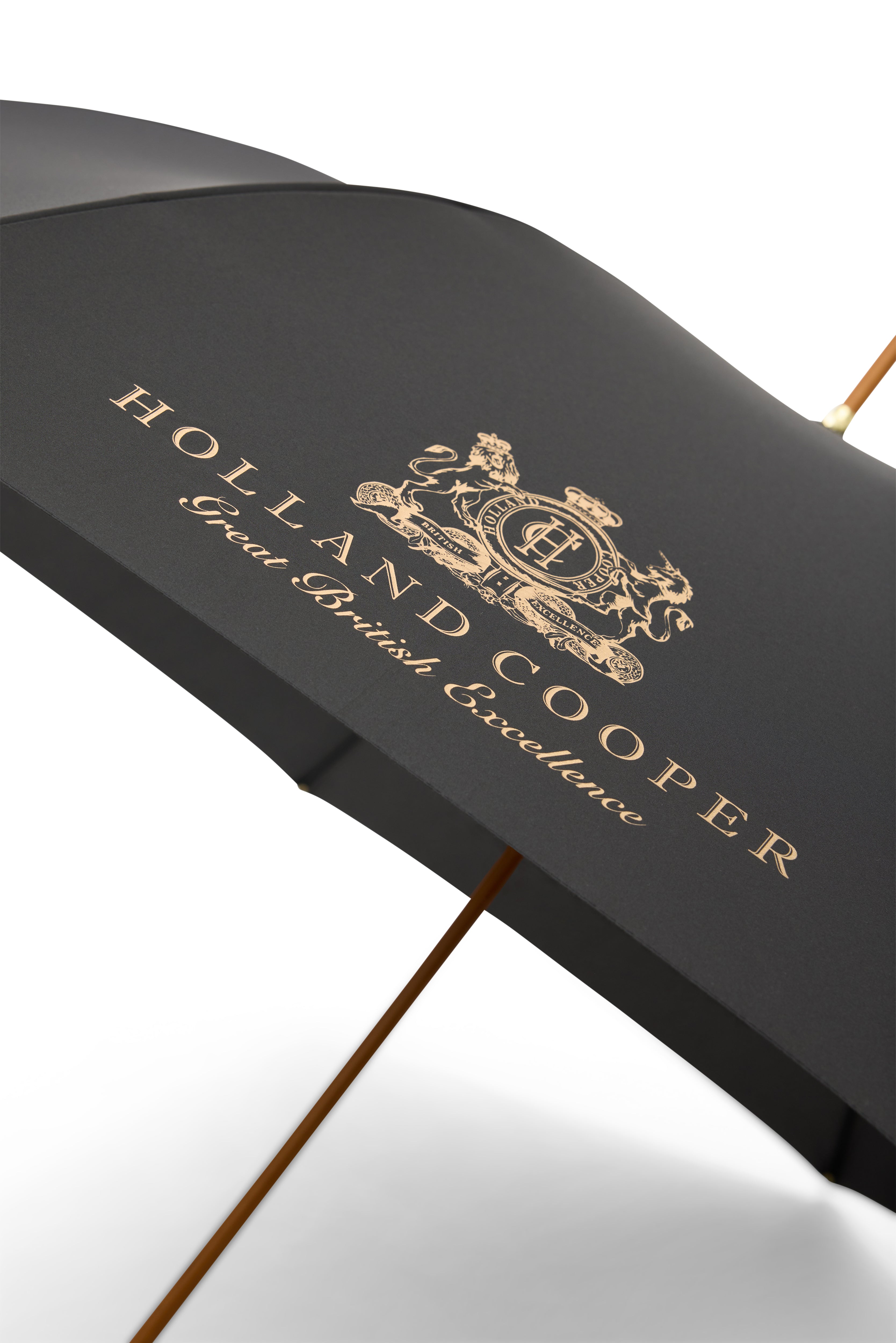 XL HC Crest Umbrella (Black) – Holland Cooper