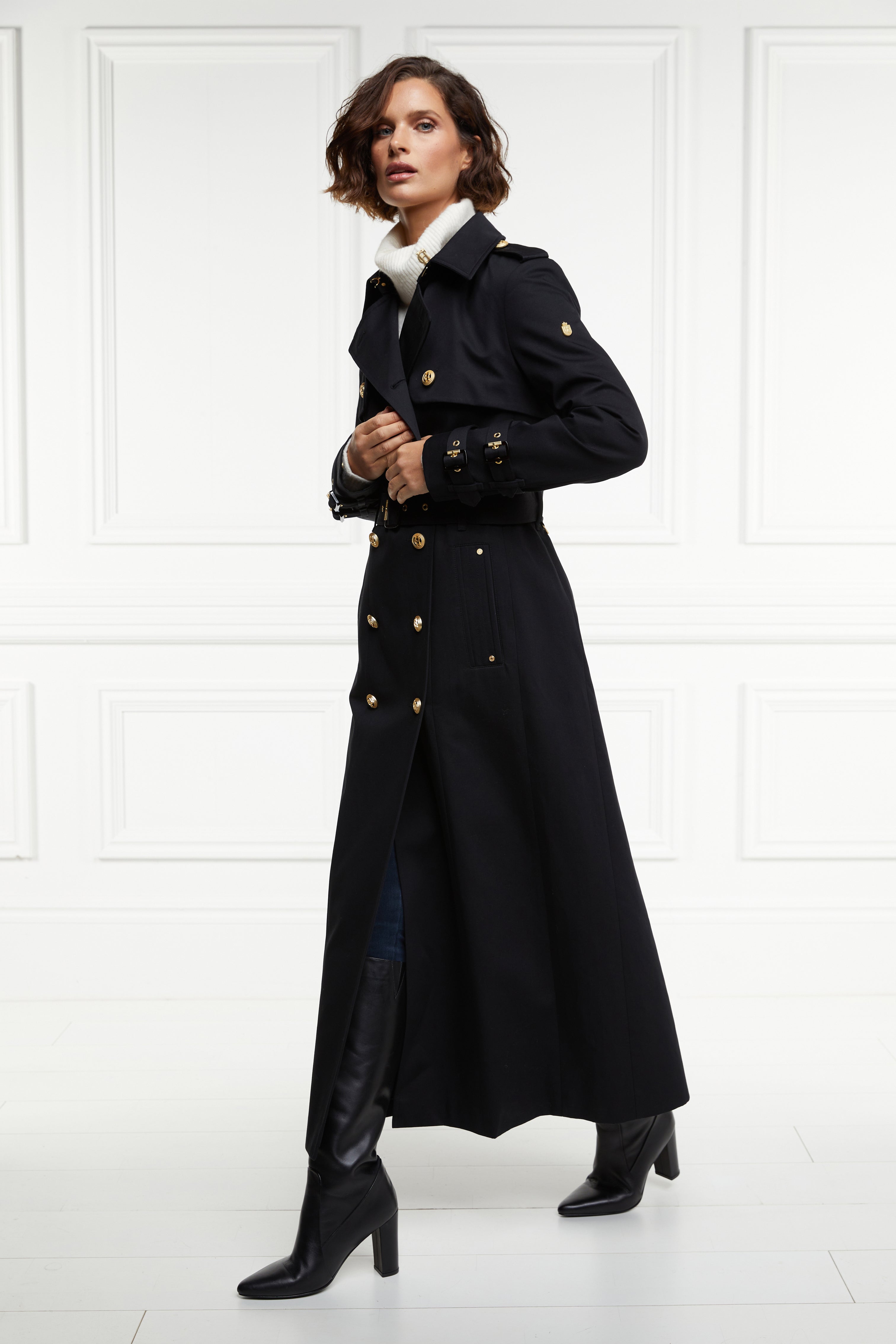 Gatcombe Full Length Trench Coat (Black) – Holland Cooper