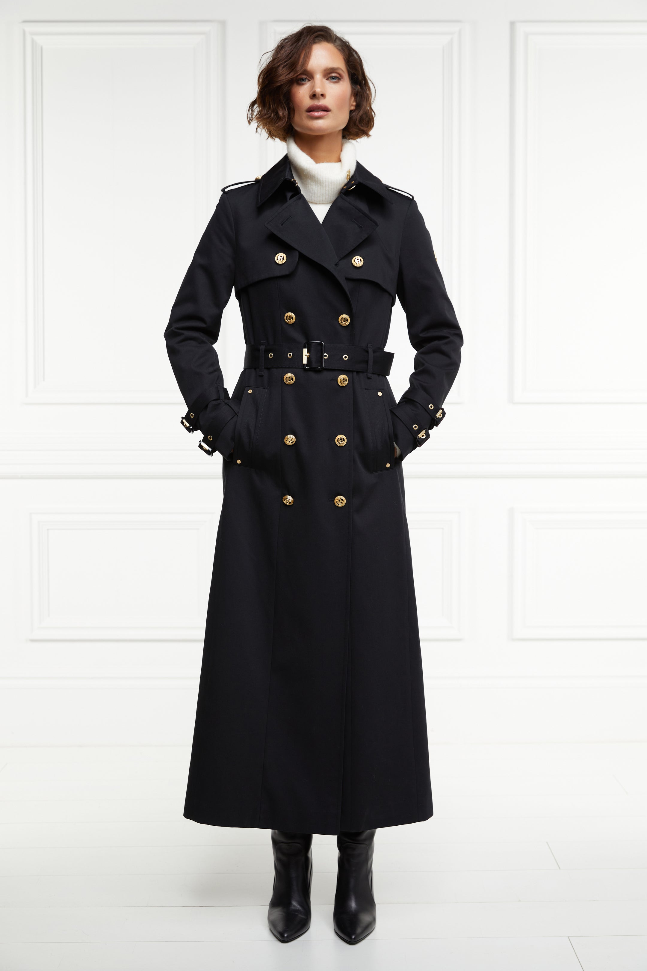 Gatcombe Full Length Trench Coat (Black) – Holland Cooper