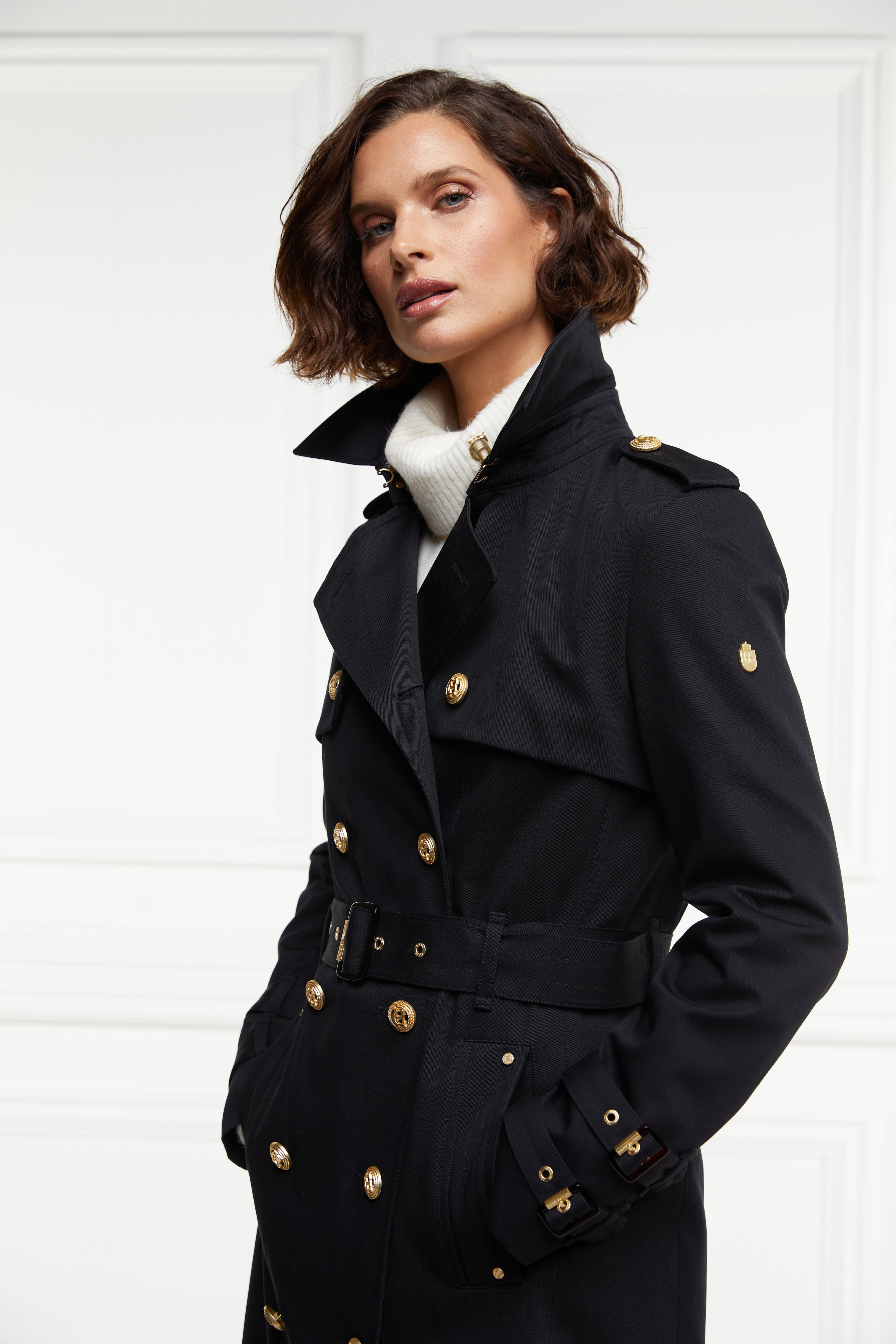 Gatcombe Full Length Trench Coat (Black) – Holland Cooper