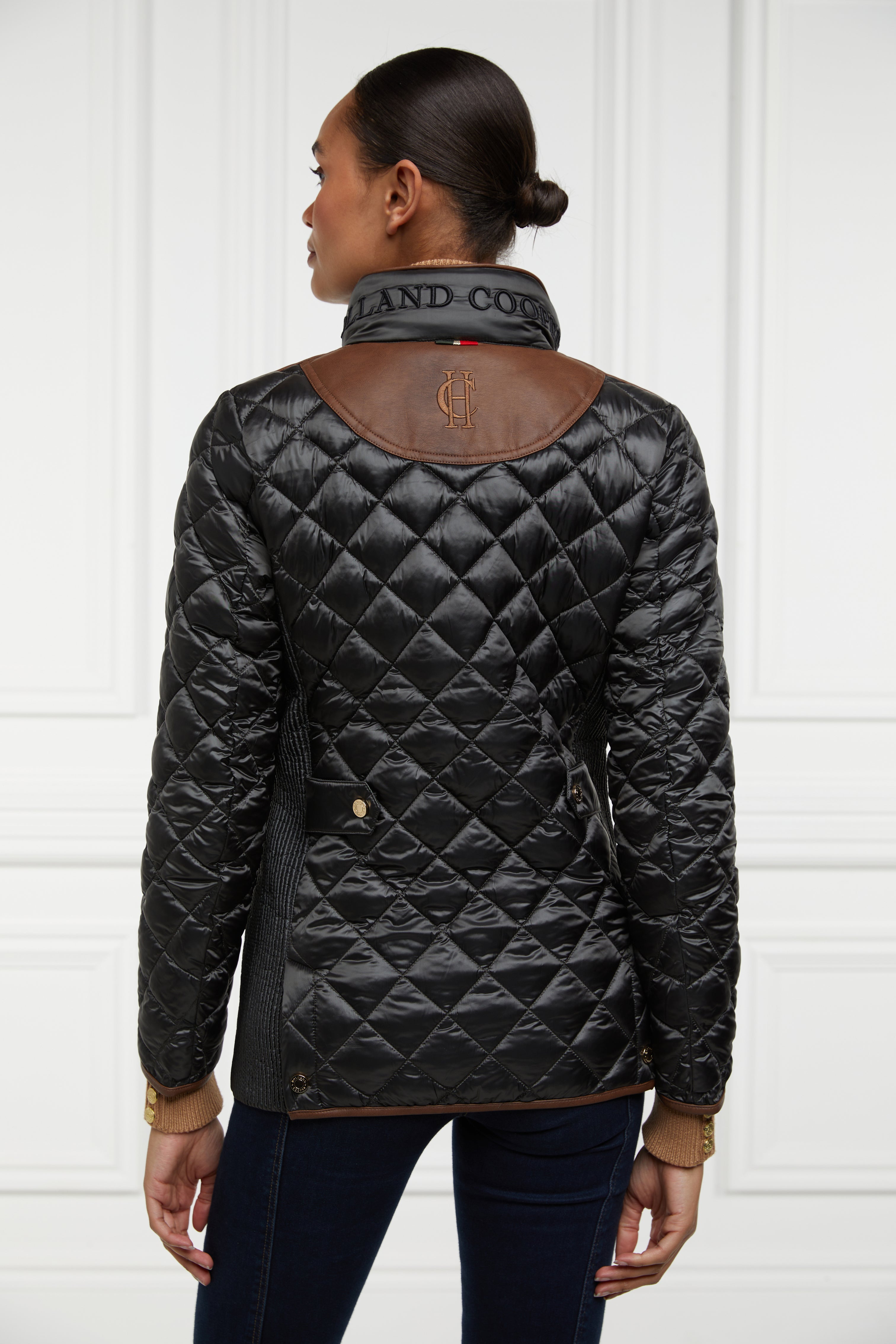 Diamond Quilt Classic Jacket (Khaki) – Holland Cooper