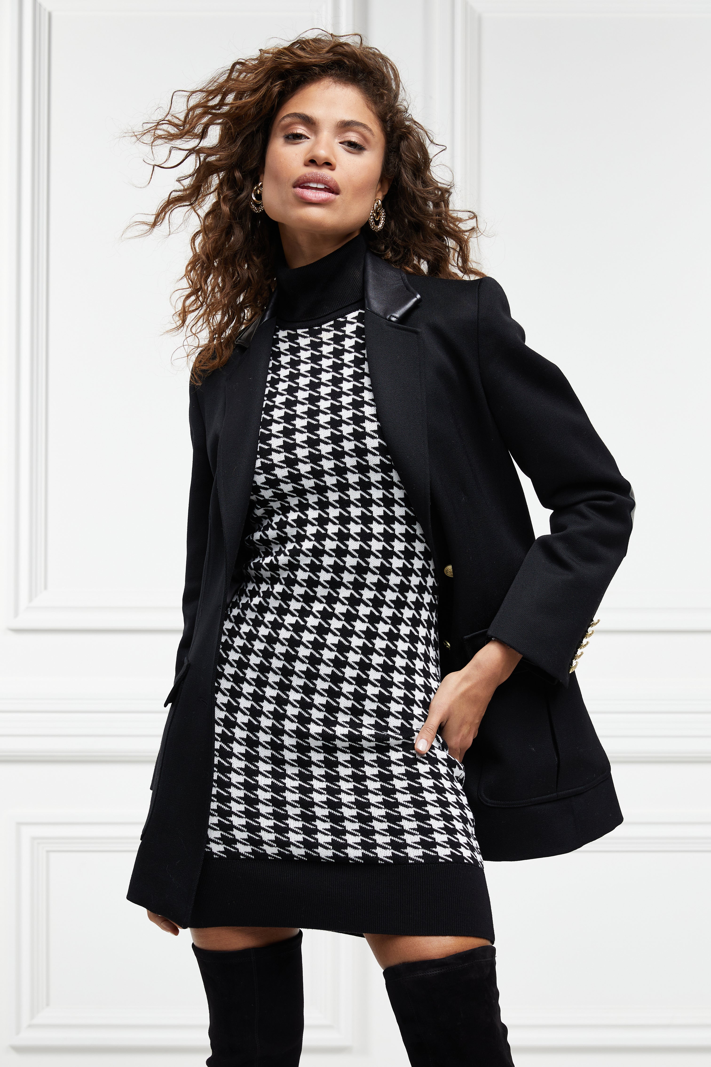 Houndstooth Sleeveless Dress (Houndstooth) – Holland Cooper