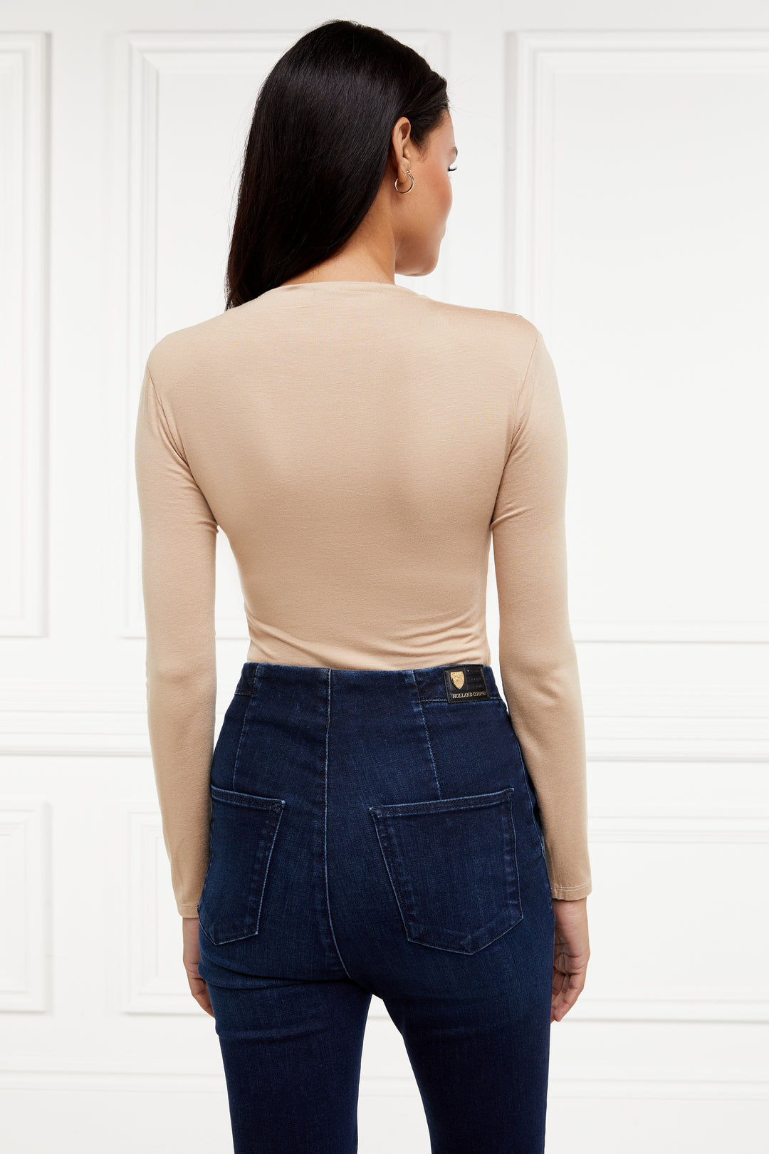 Harper Long Sleeve Bodysuit (Light Camel) – Holland Cooper