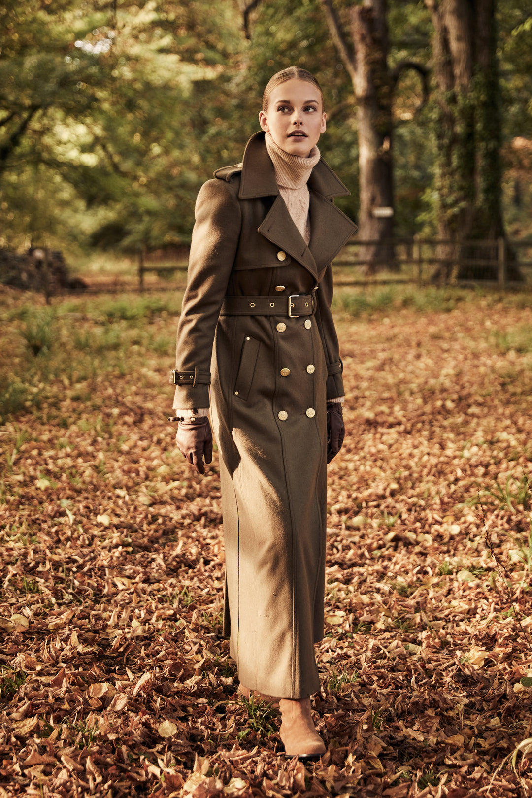 Full Length Chelsea Trench Coat (Khaki) – Holland Cooper