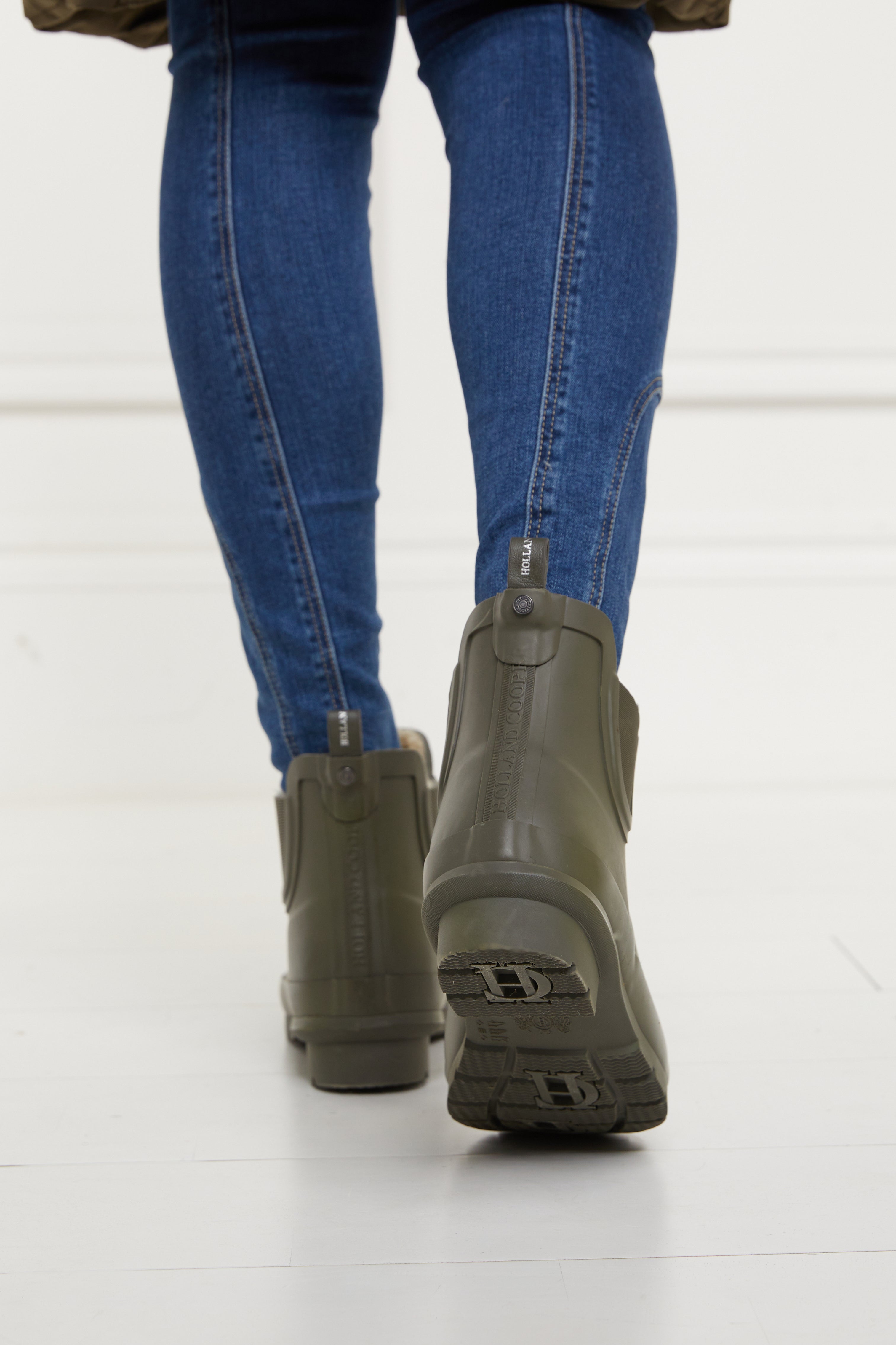 Rubber Chelsea Boot (Matte Green Gunmetal) – Holland Cooper