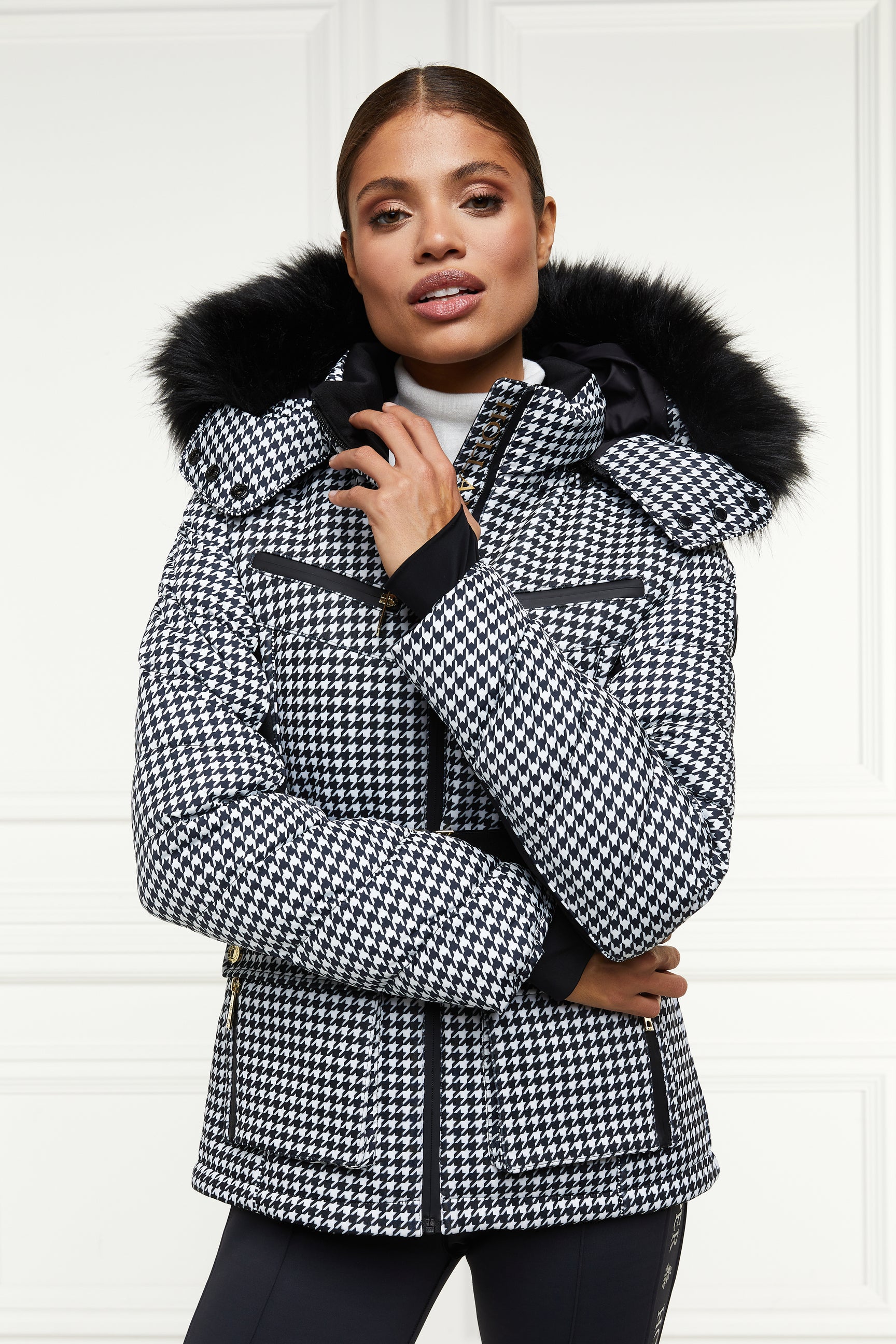 Ski Jacket (Houndstooth) – Holland Cooper