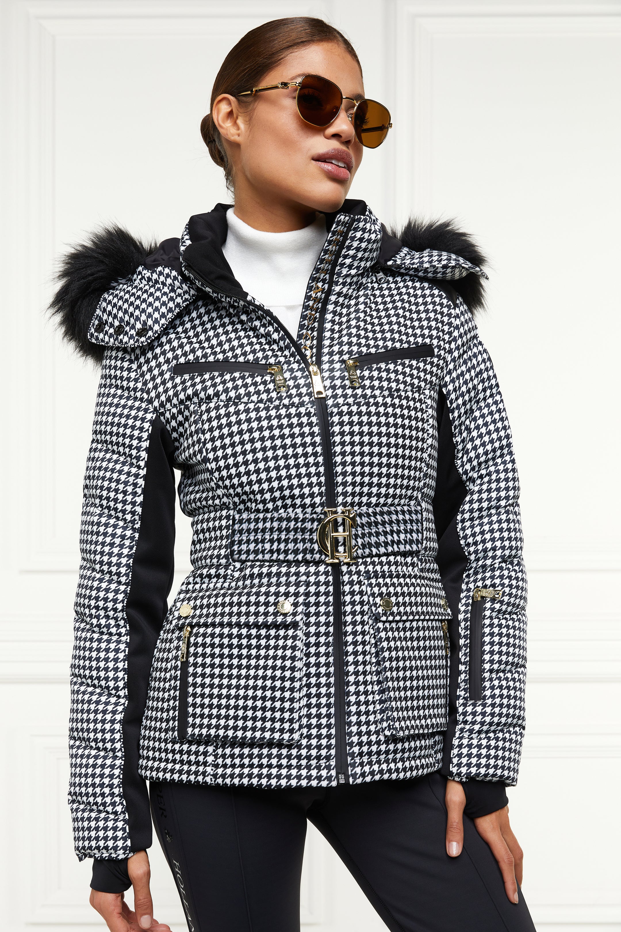 Ski Jacket (Houndstooth) – Holland Cooper