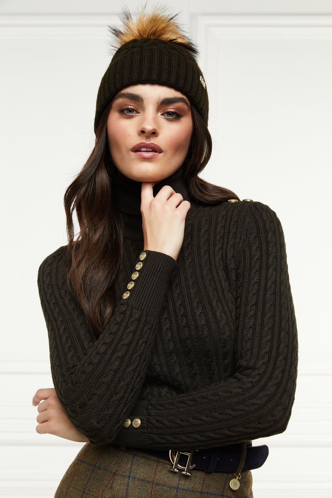 Windsor Bobble Hat (Fern Green) – Holland Cooper