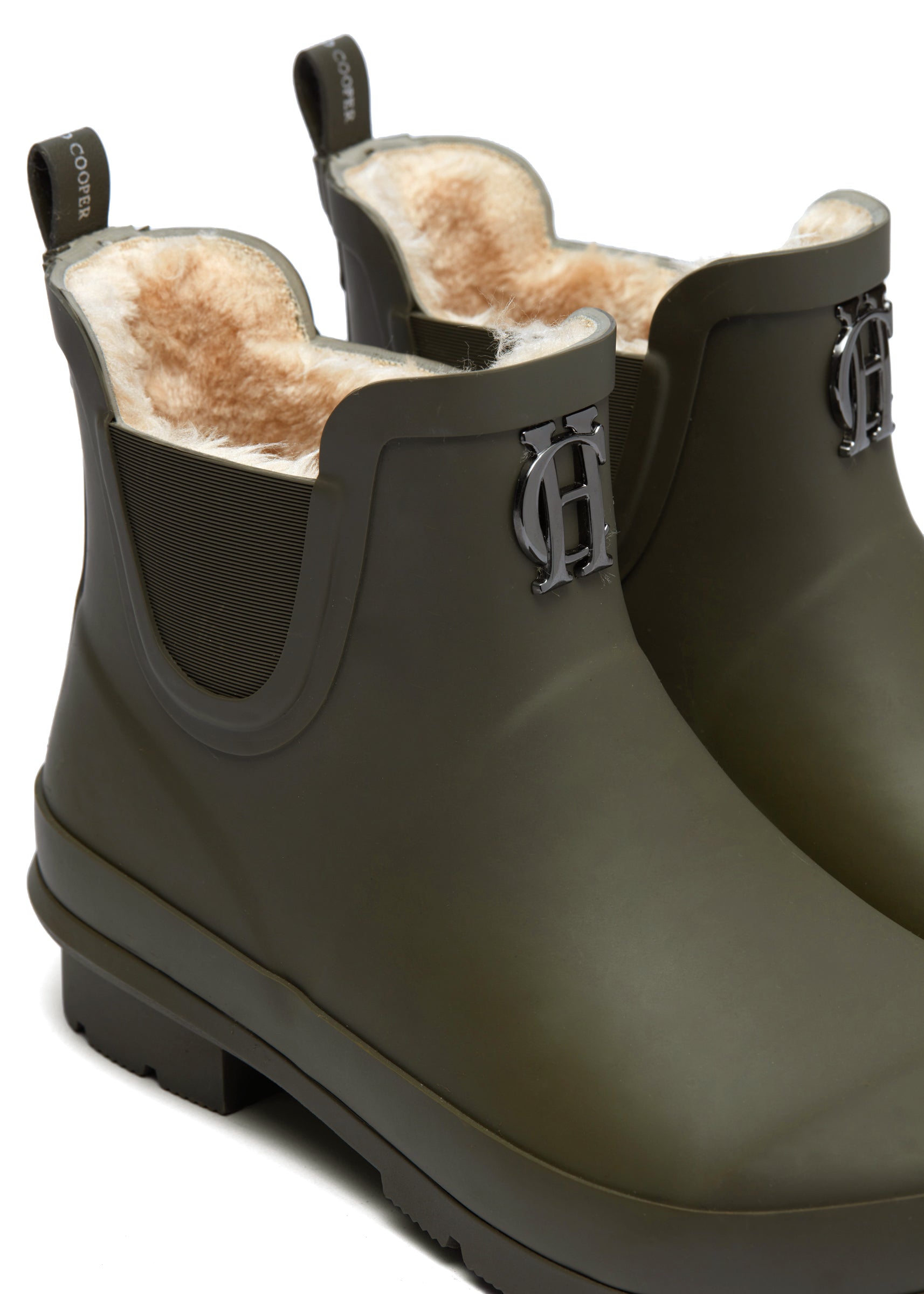 Rubber Chelsea Boot (Matte Green Gunmetal) – Holland Cooper