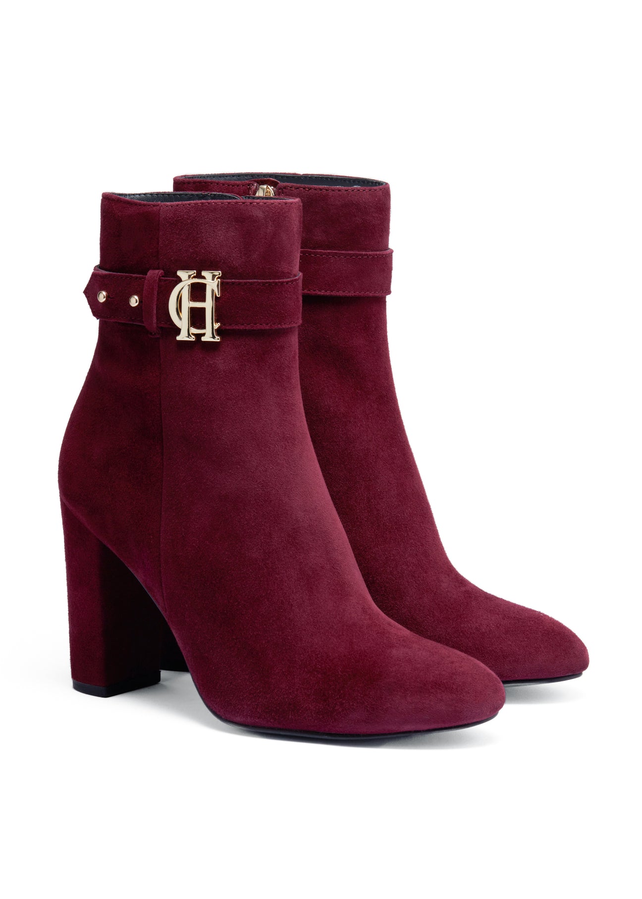 Mayfair Suede Ankle Boot (Merlot) – Holland Cooper