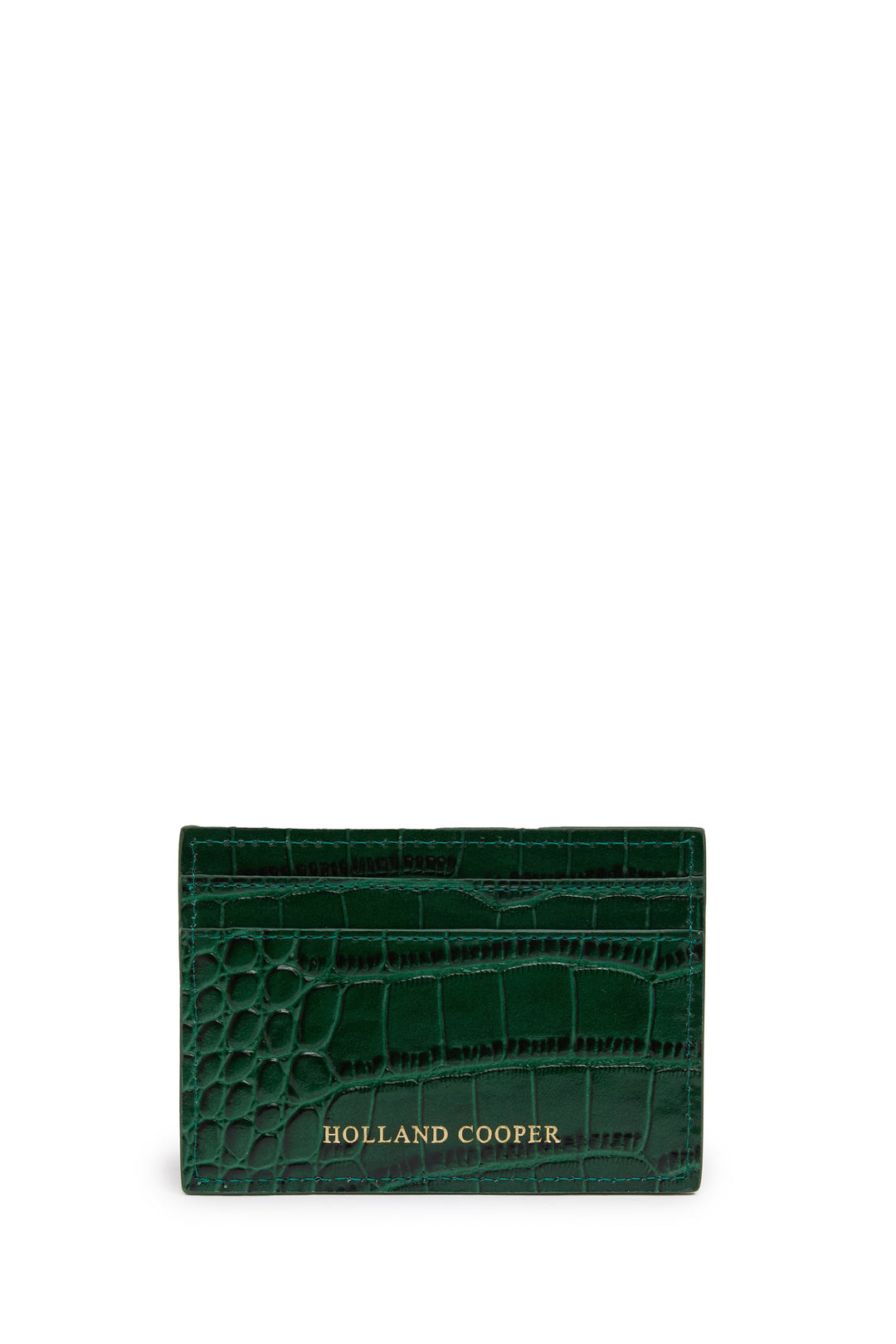 Chelsea Card Holder (Emerald Croc) – Holland Cooper
