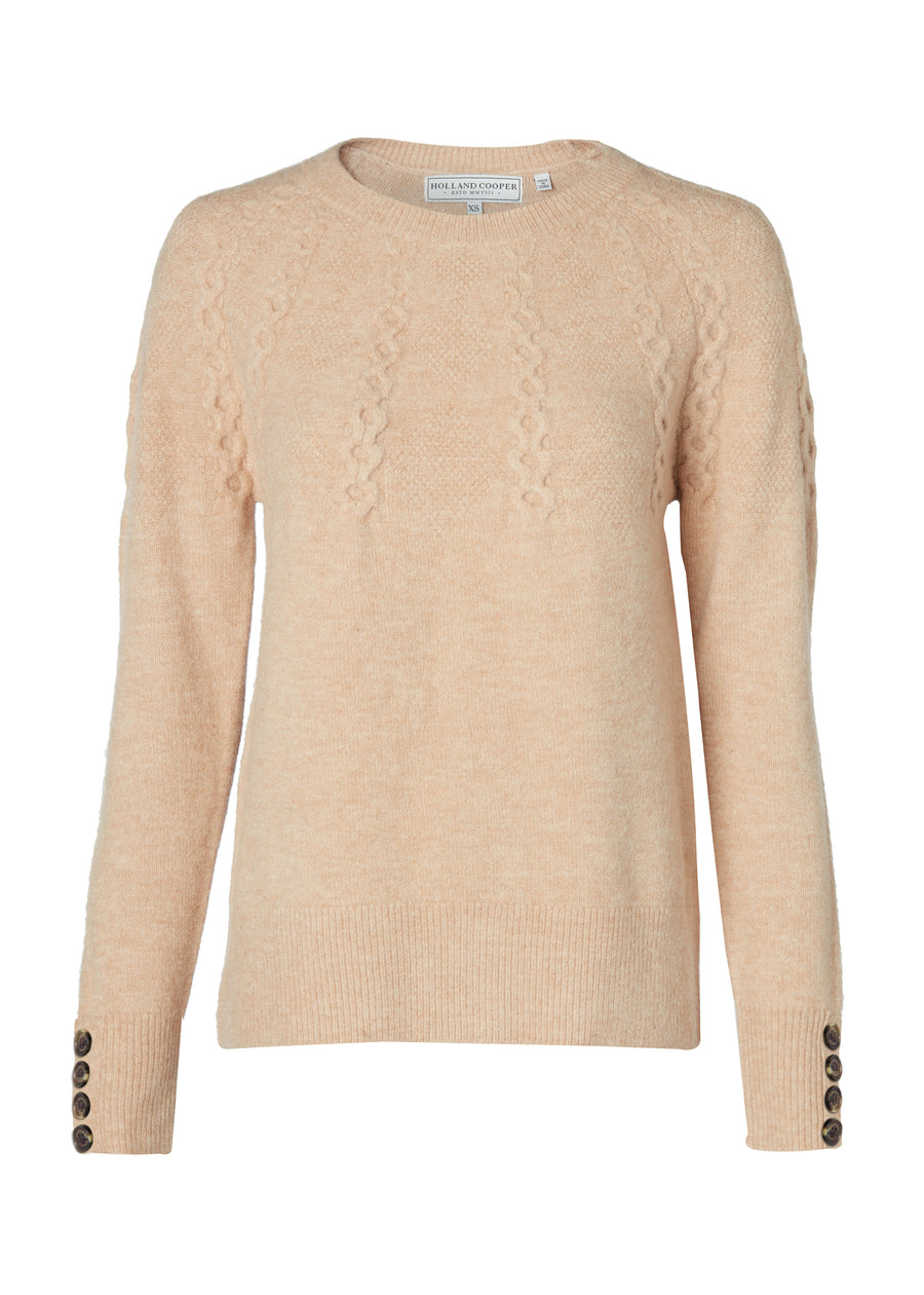 Astoria Half Cable Knit (Camel) – Holland Cooper