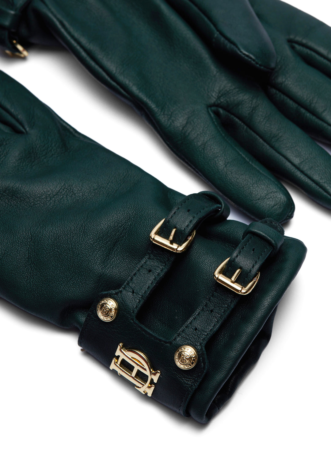 Monogram Leather Gloves (Racing Green) – Holland Cooper