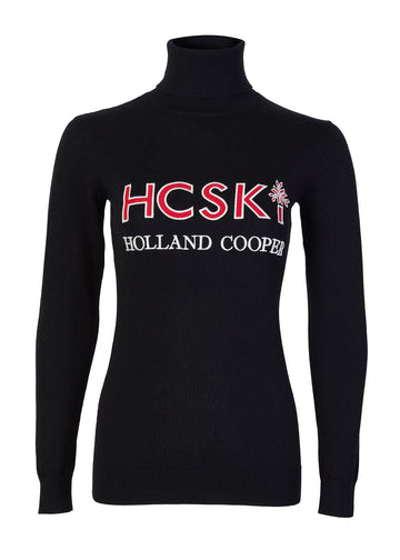 Logo Ski Knit (Black) – Holland Cooper