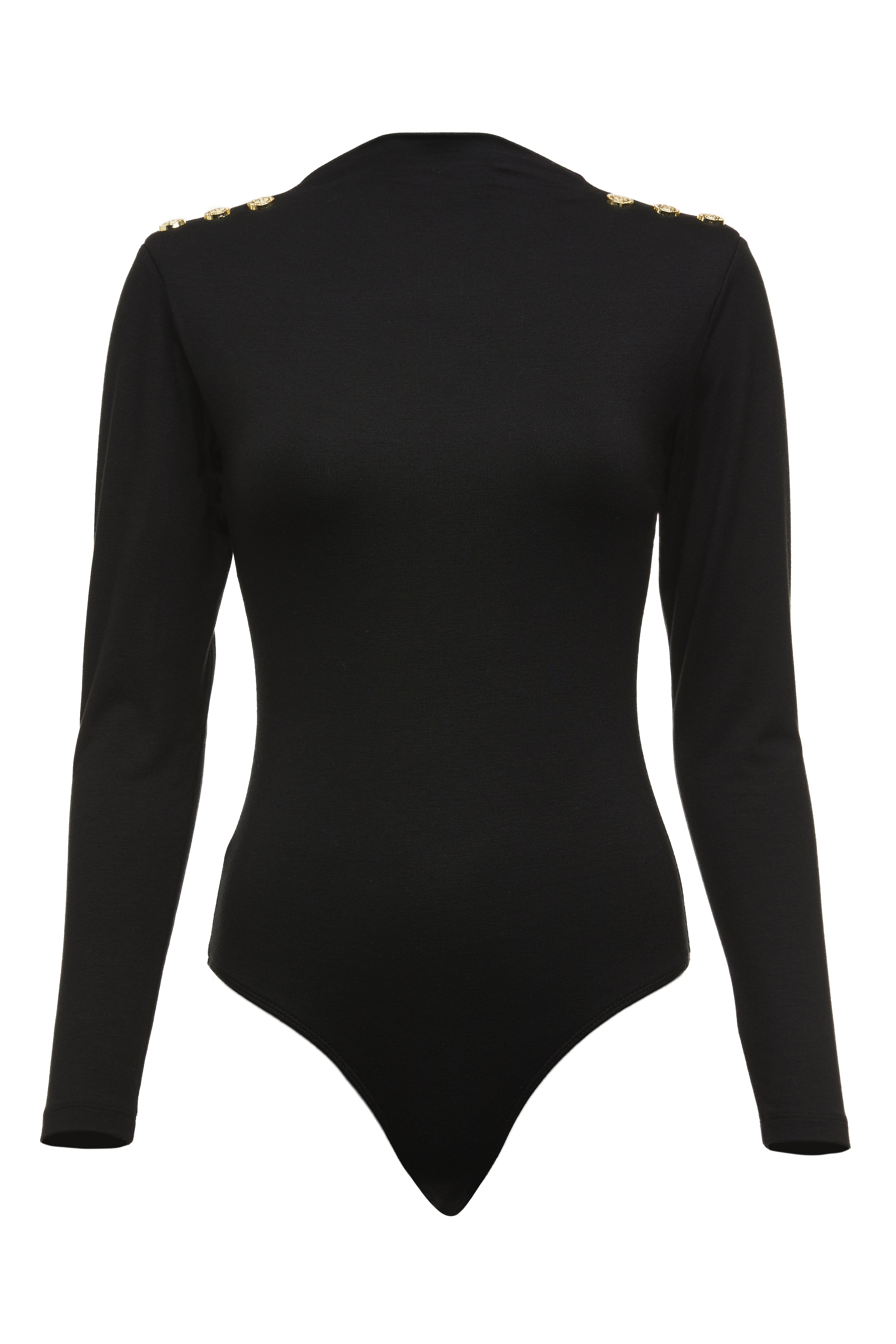 Harper Long Sleeve Bodysuit (Black) – Holland Cooper