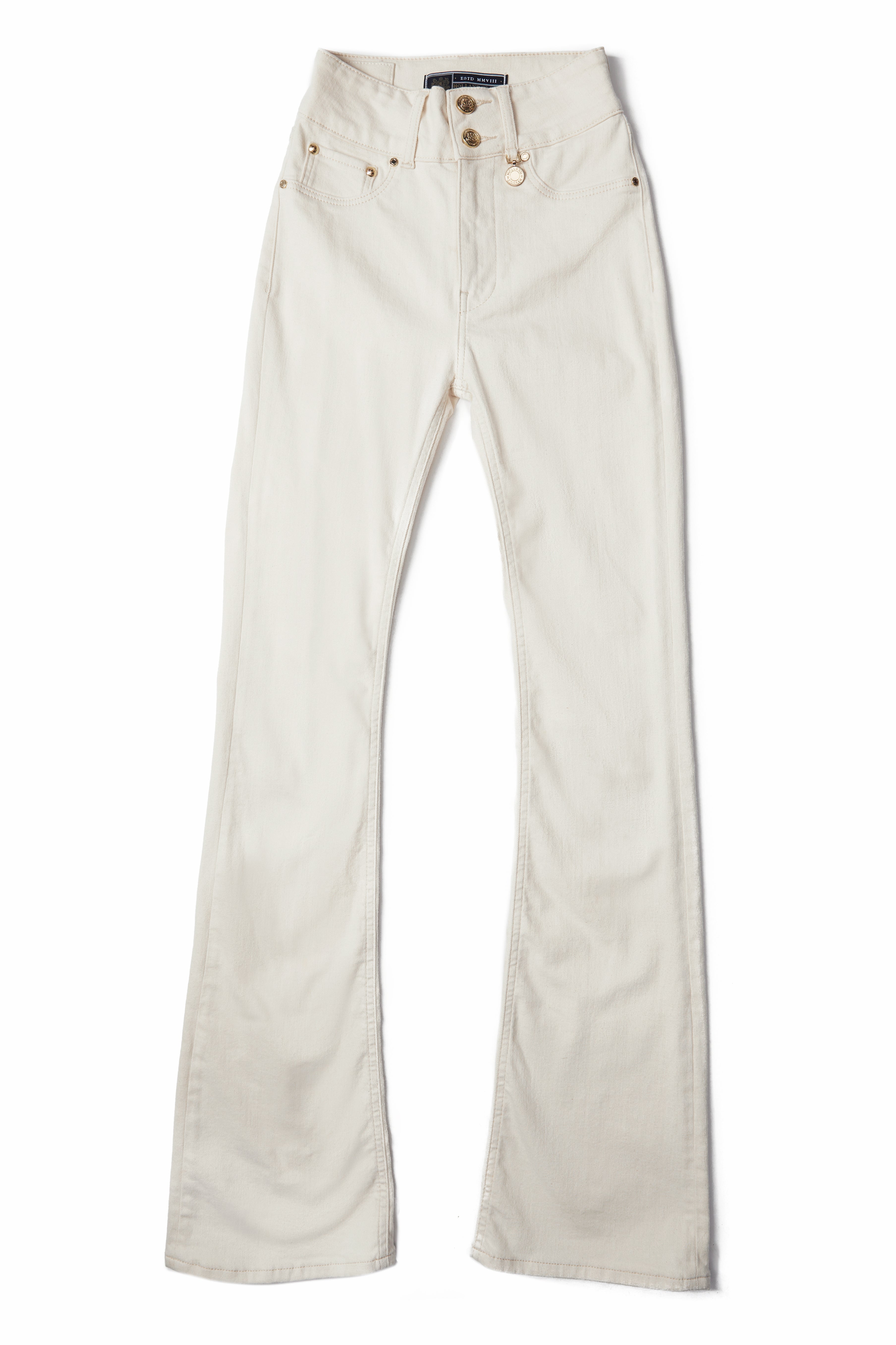 High Rise Flared Jean (Oatmeal) – Holland Cooper