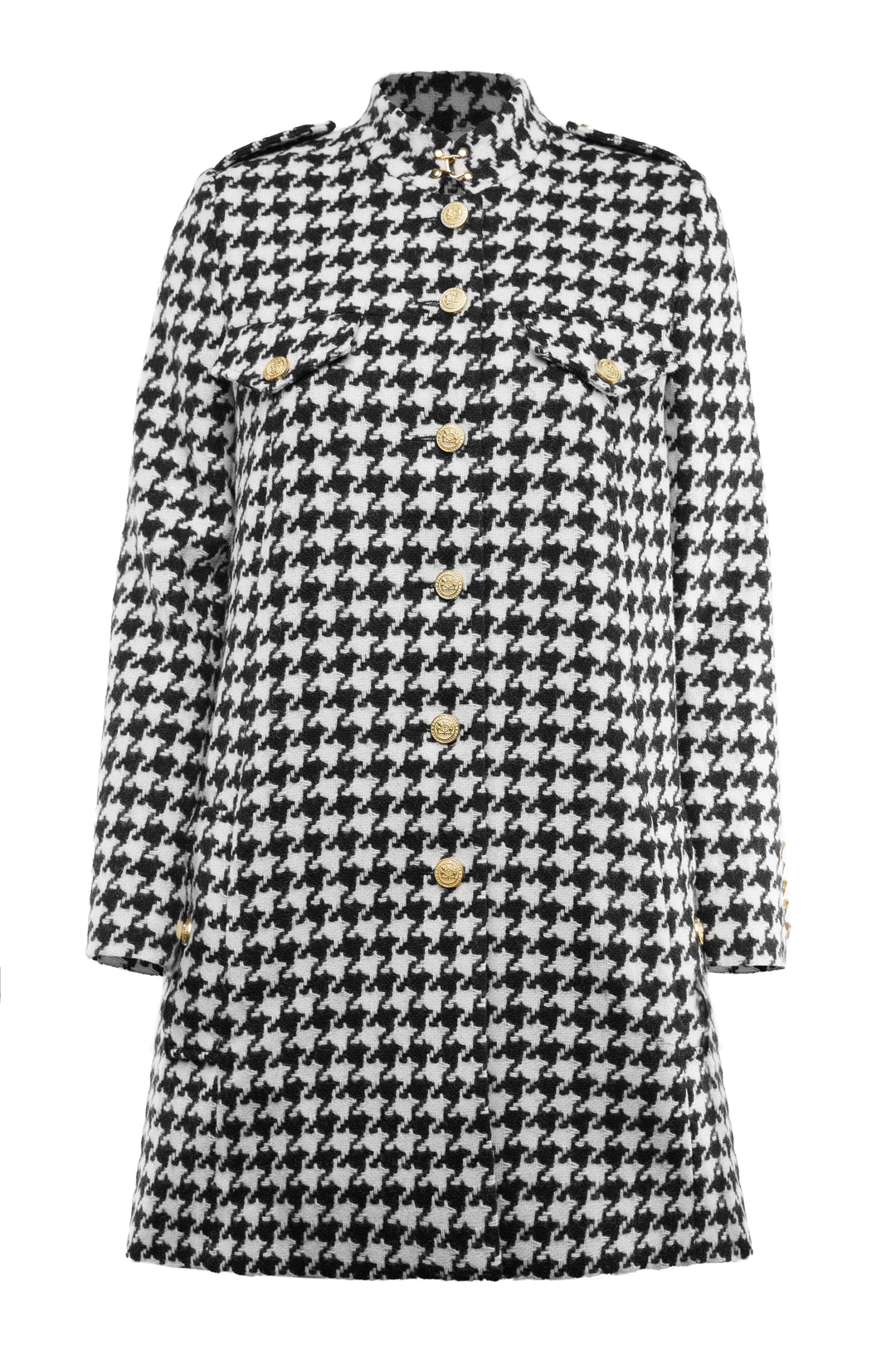 Highbury Cape Coat (Large Scale Houndstooth) – Holland Cooper