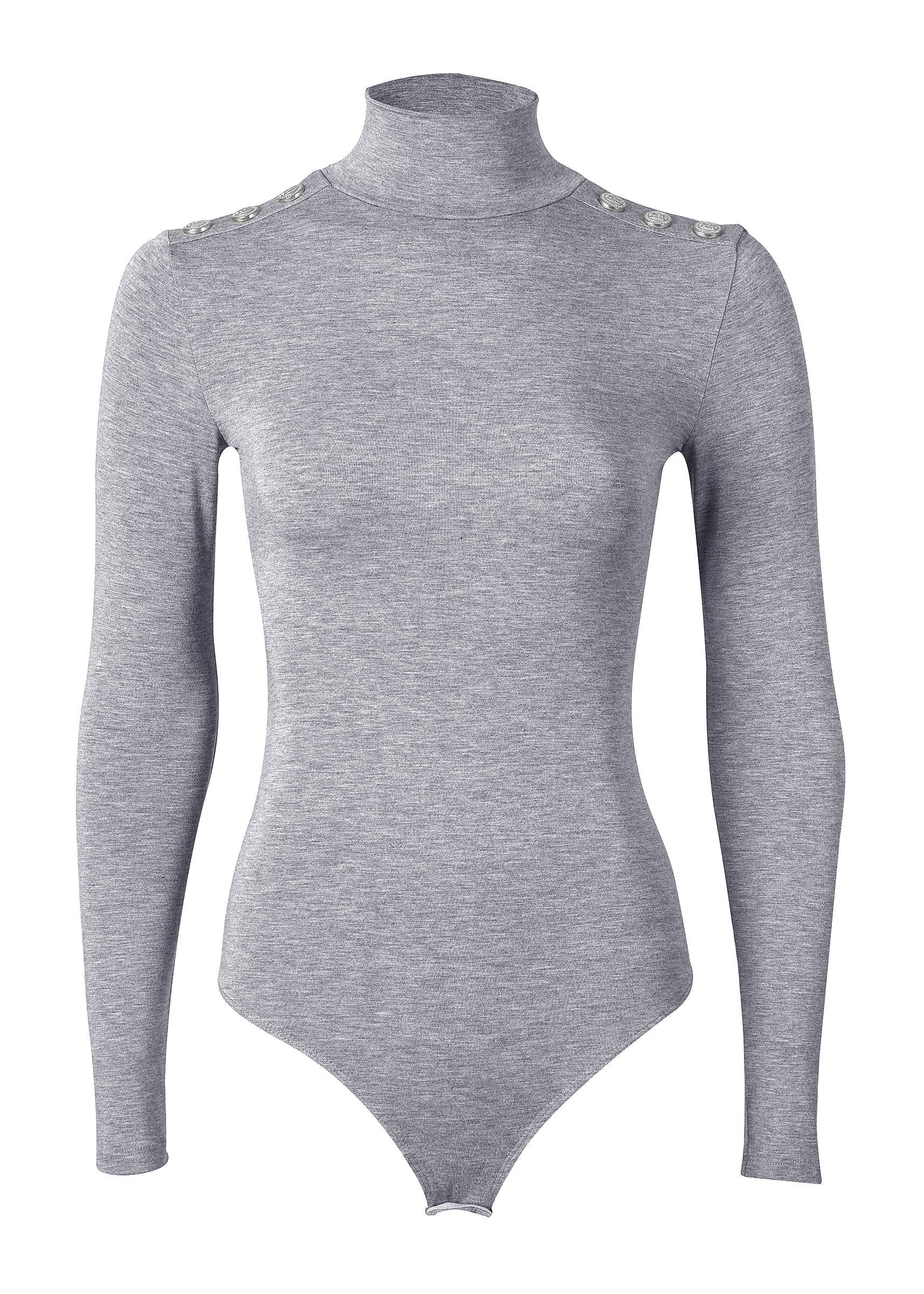 Long Sleeve Bodysuit (Grey Marl) – Holland Cooper