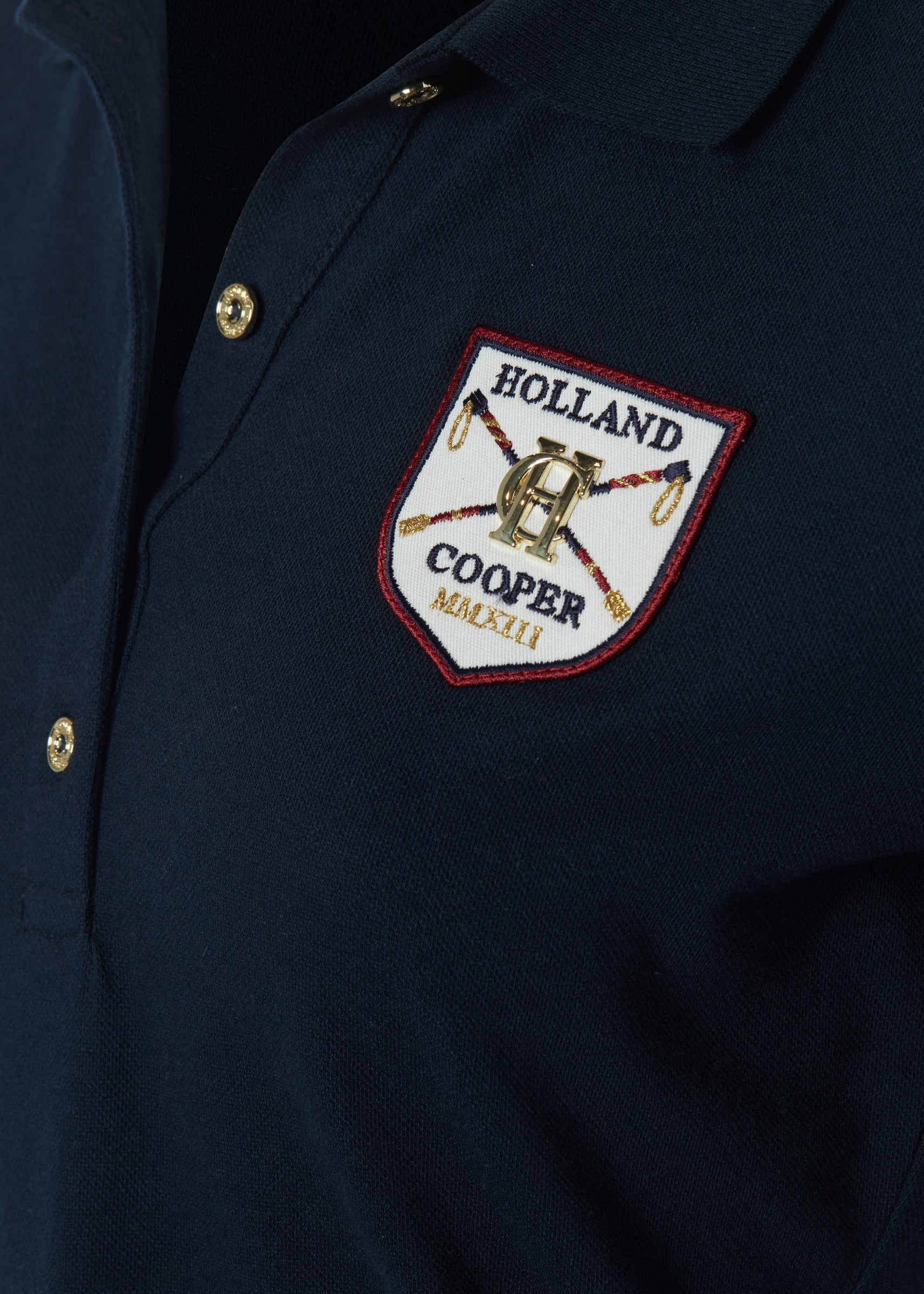 Classic Long Sleeve Polo Shirt (Ink Navy) – Holland Cooper