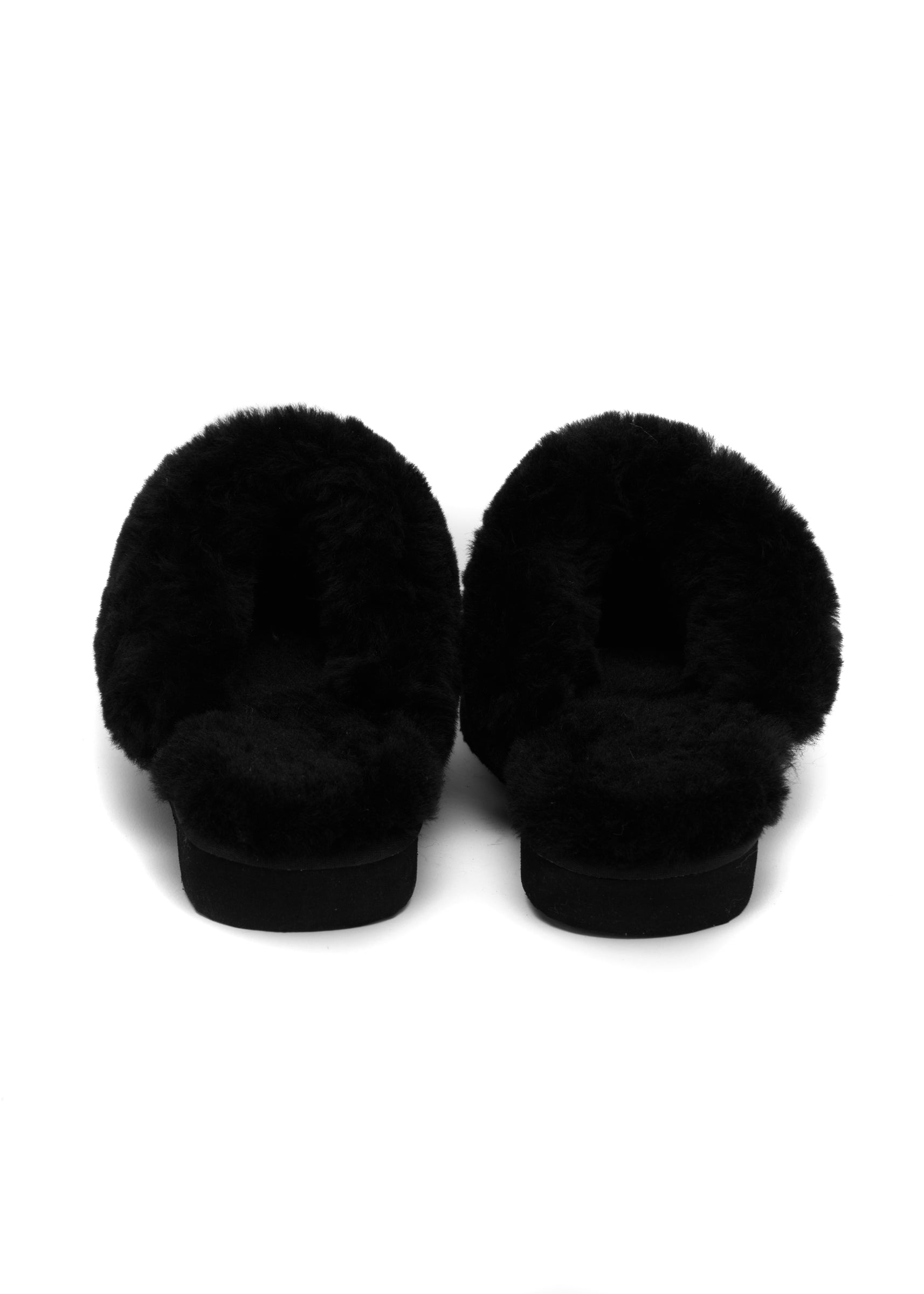 HC Shearling Slipper (Black) – Holland Cooper